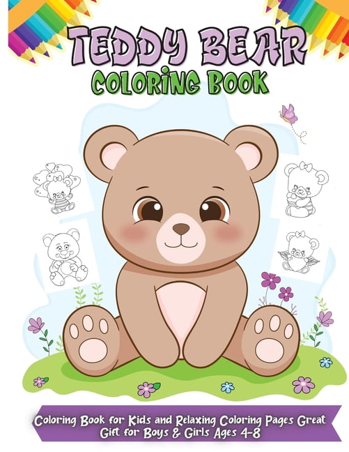 Colored Coloring Pages Of Teddy Bears