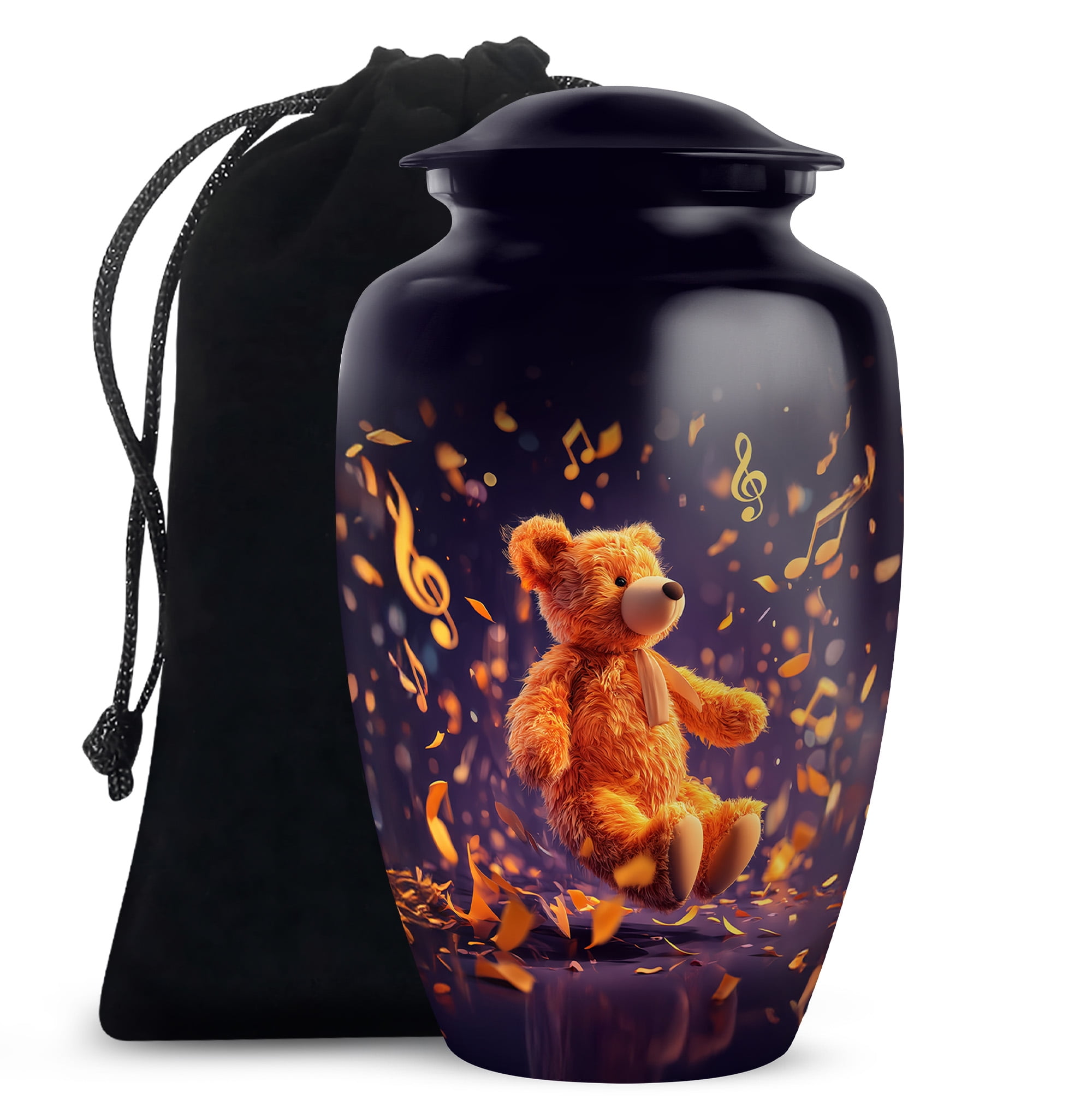 Teddy Bear Funeral Urns For Humans Male And Female, Purple Cremation ...