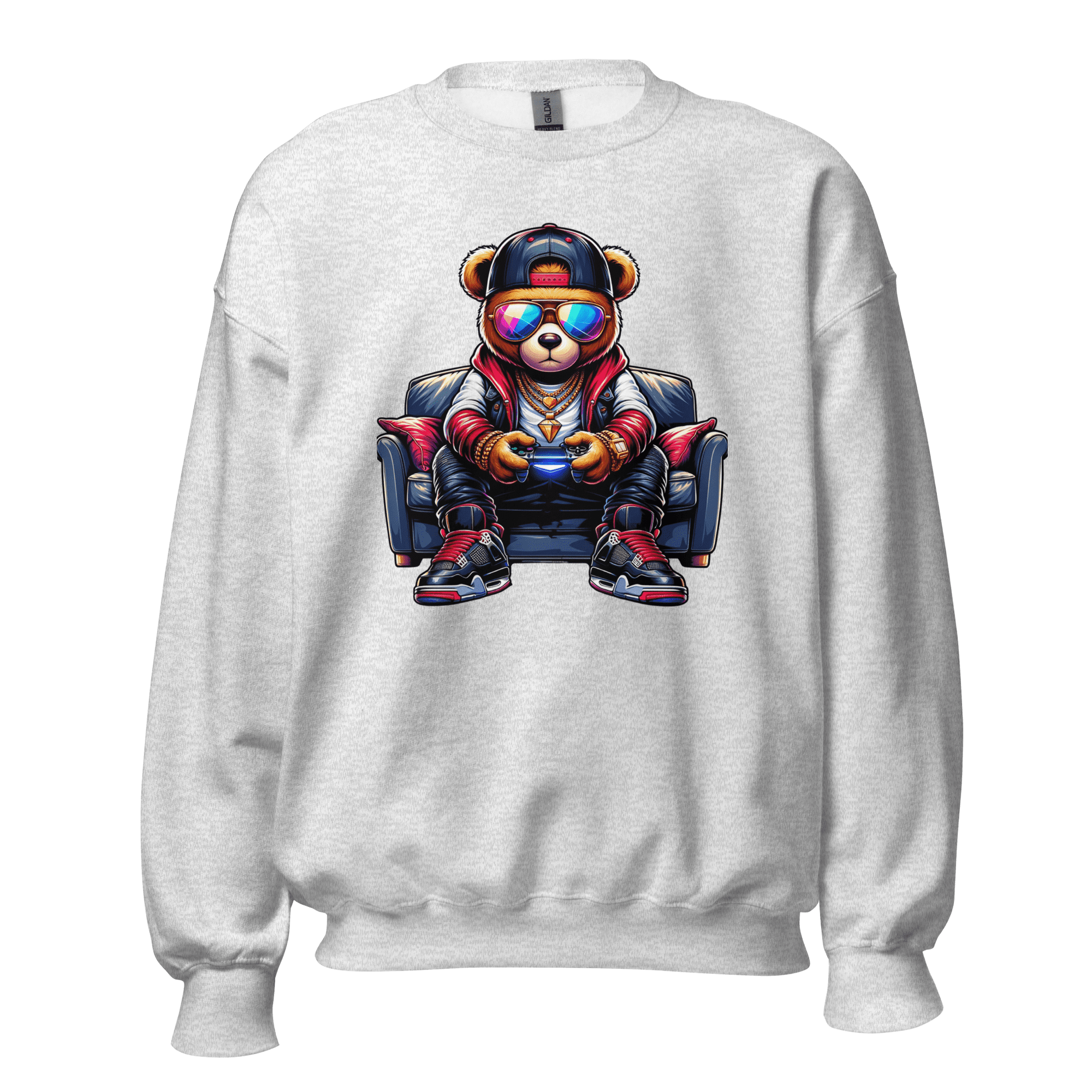 Teddy Bear Gamer - Unisex Sweatshirt - Walmart.com