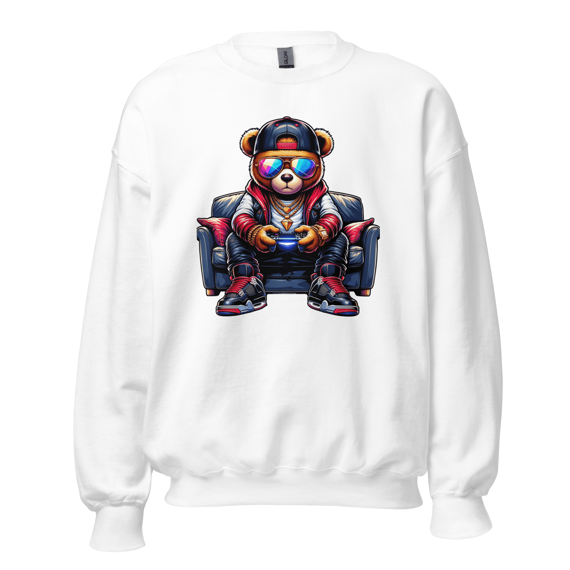 Teddy Bear Gamer - Unisex Sweatshirt - Walmart.com