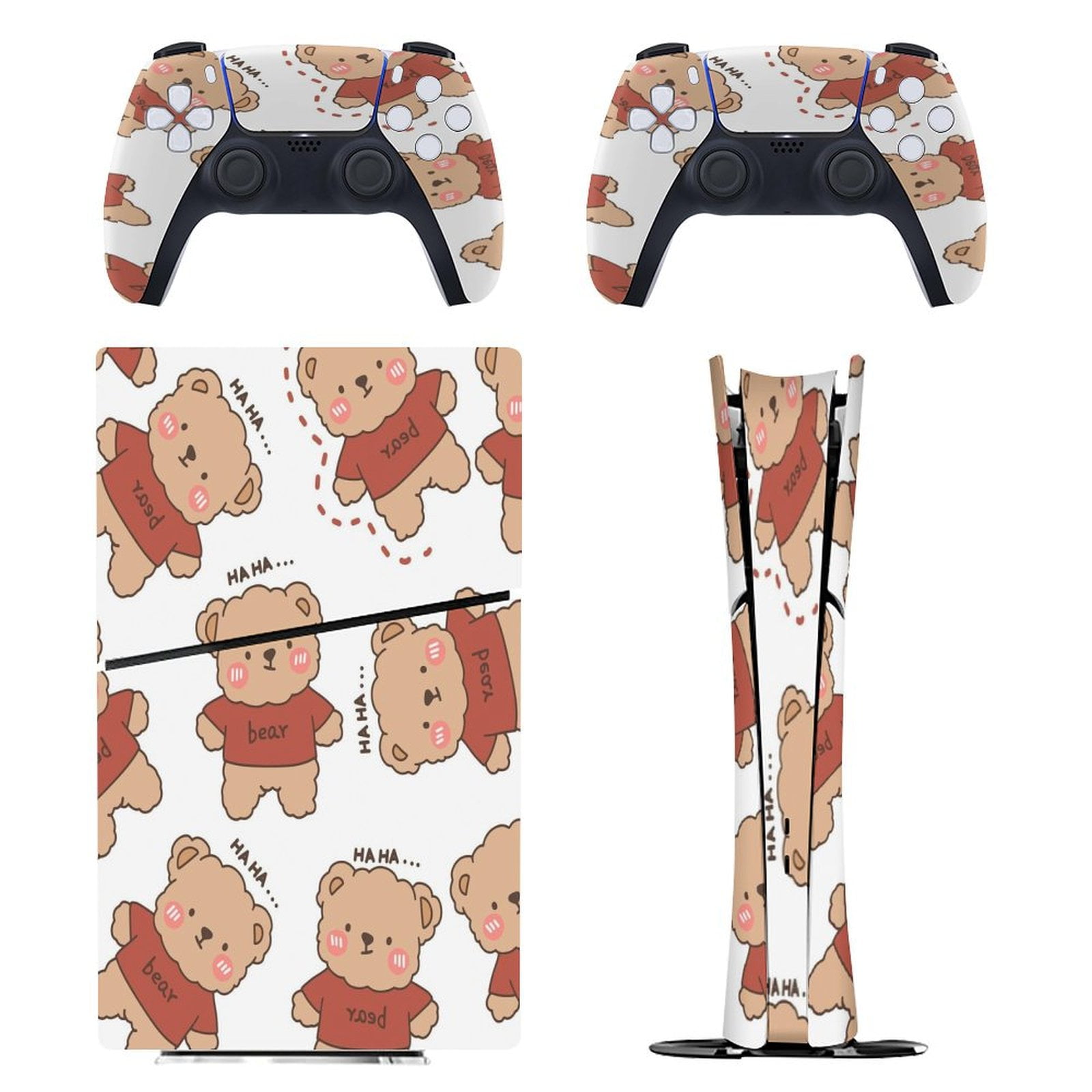 Teddy Bear, Haha, Cute PS5/PS5 Slim Digital Disc Skin Sticker For ...