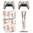 Teddy Bear, Lucky Day, Ice Cream PS5/PS5 Slim Digital Disc Skin Sticker ...