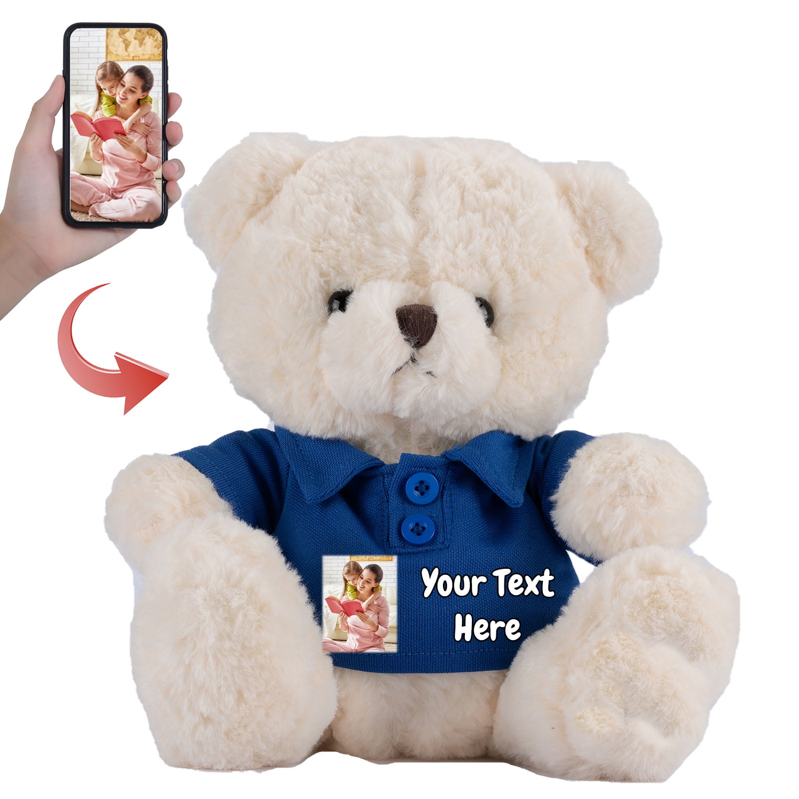 Teddy Bear Personalized Plush Toys, Customized Gifts Stuffed Bear with ...