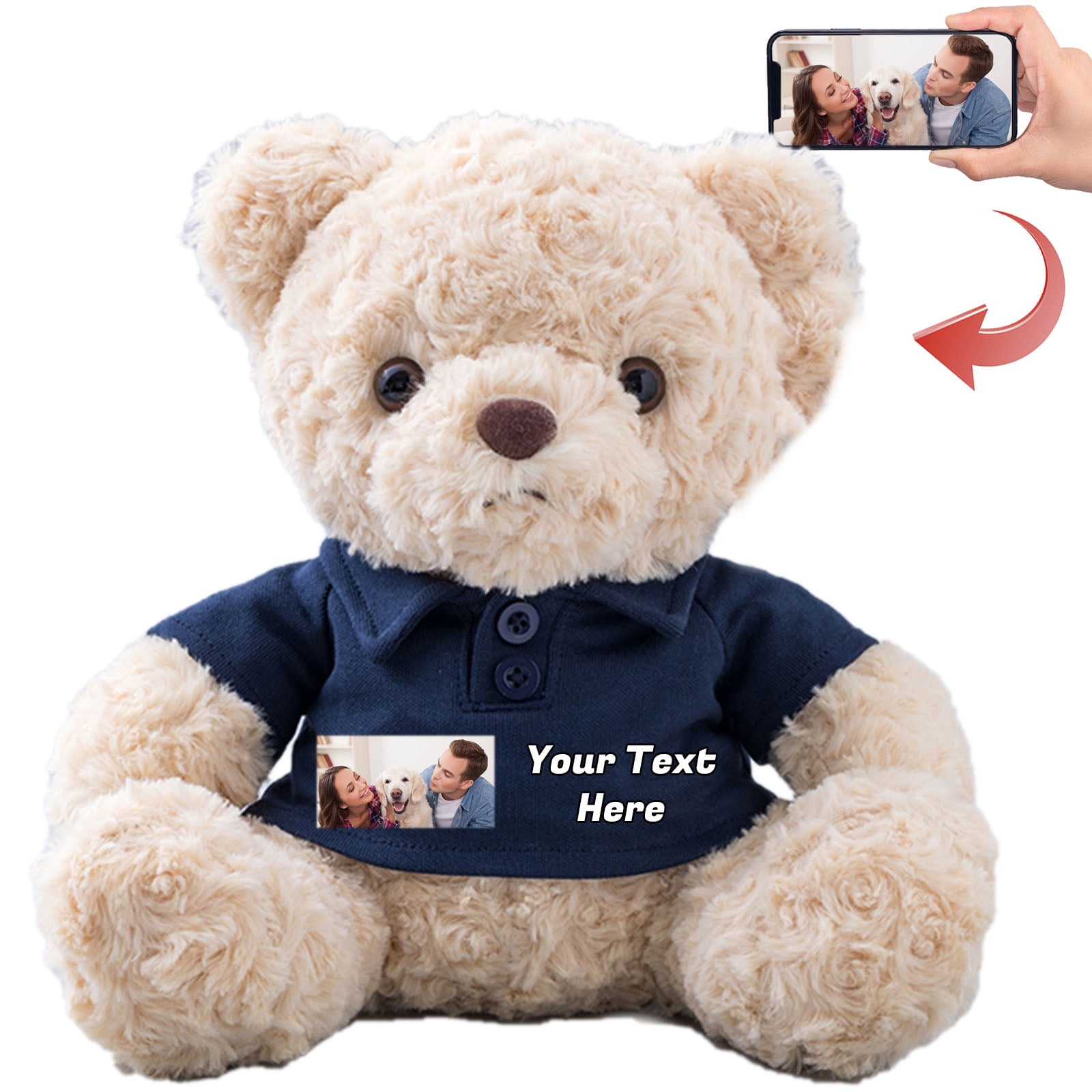 Teddy Bear Personalized Plush Toys, Customized Gifts Stuffed Bear with ...