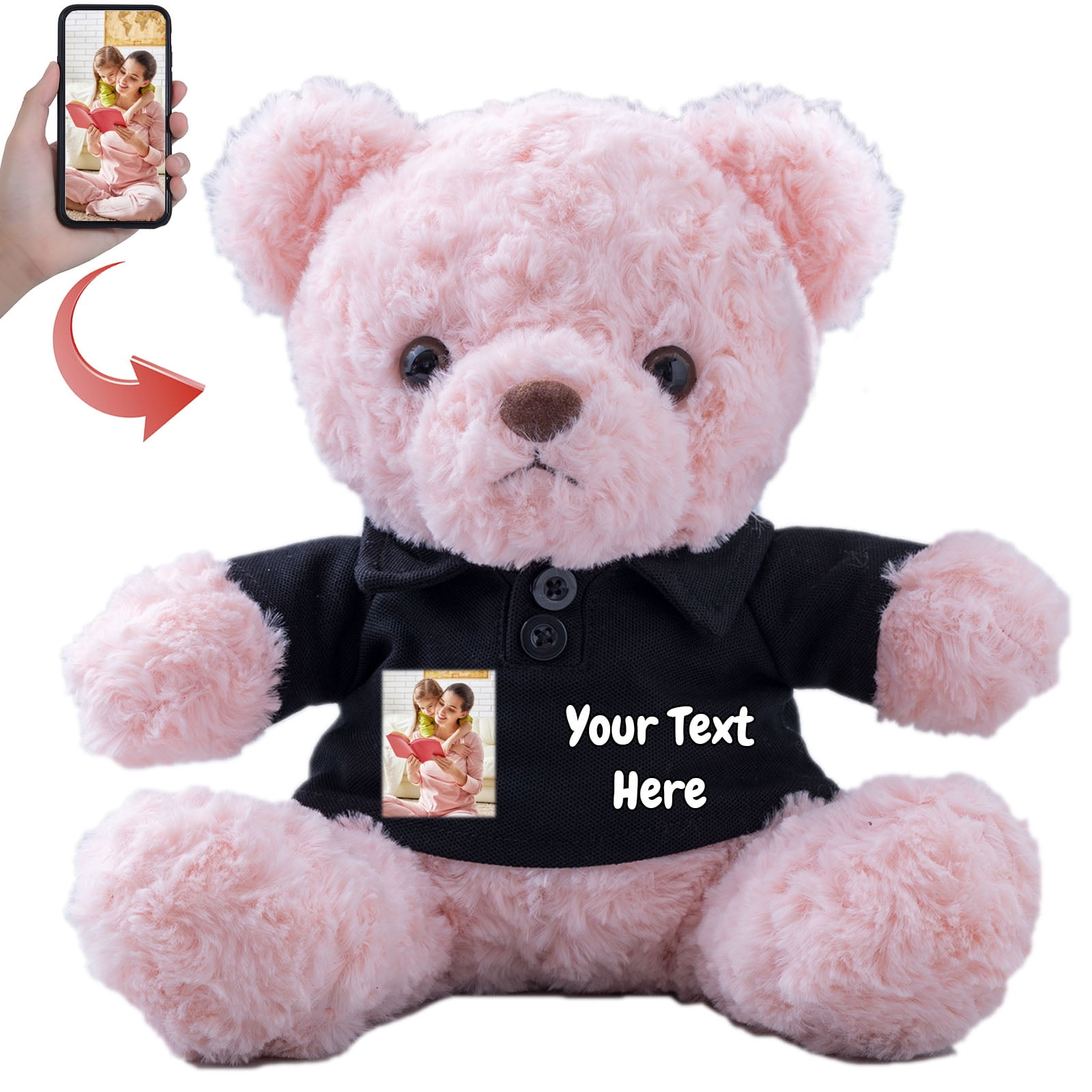 Teddy Bear Personalized Plush Toys, Customized Gifts Stuffed Bear with ...