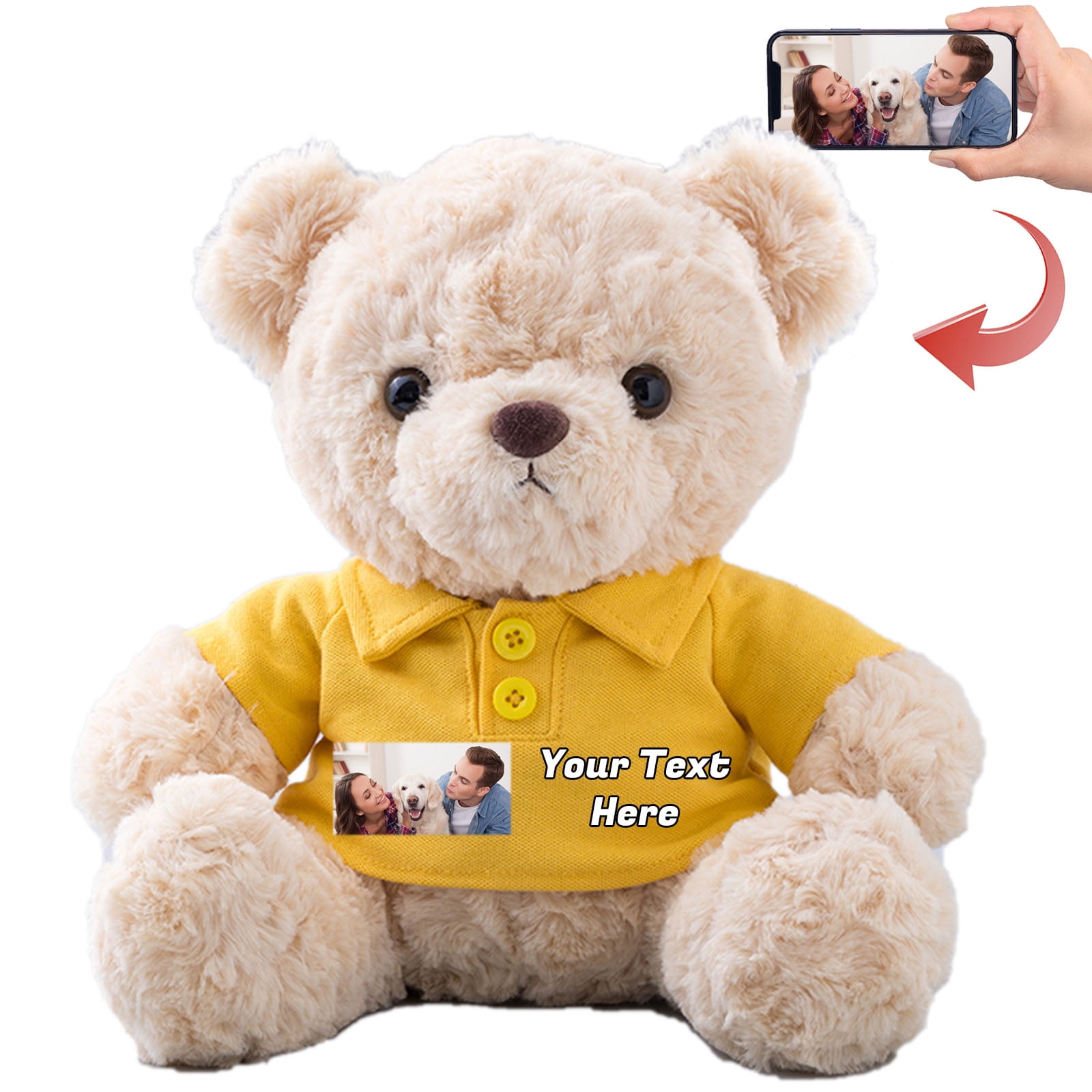Teddy Bear Personalized Plush Toys, Customized Gifts Stuffed Bear with ...
