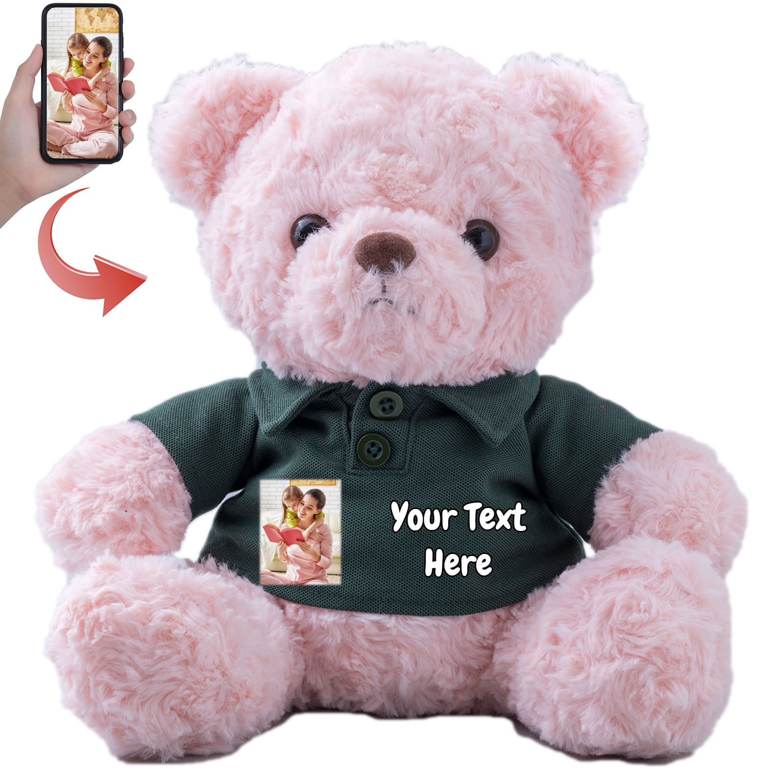 Teddy Bear Personalized Plush Toys, Customized Gifts Stuffed Bear with ...
