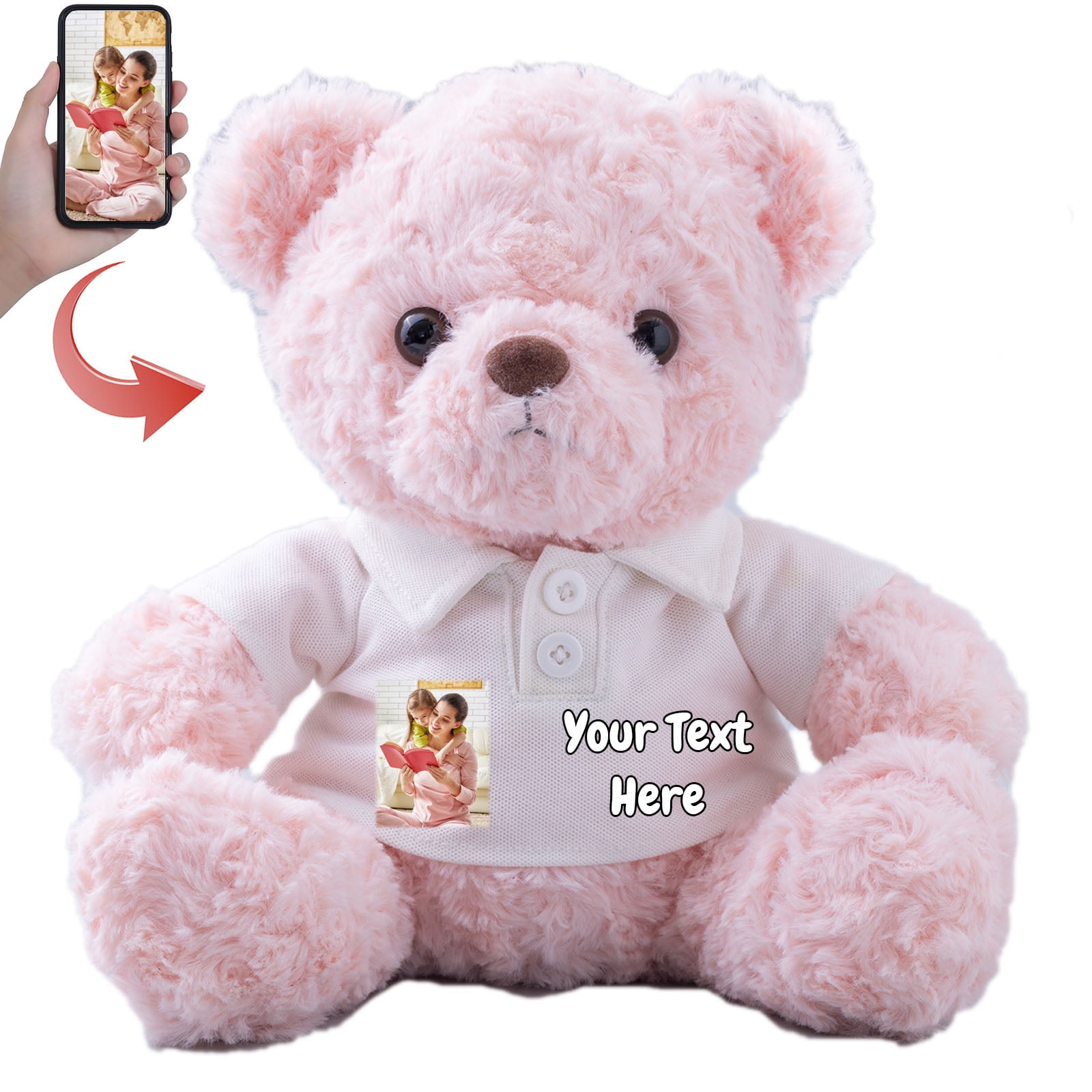 Teddy Bear Personalized Plush Toys, Customized Gifts Stuffed Bear with ...