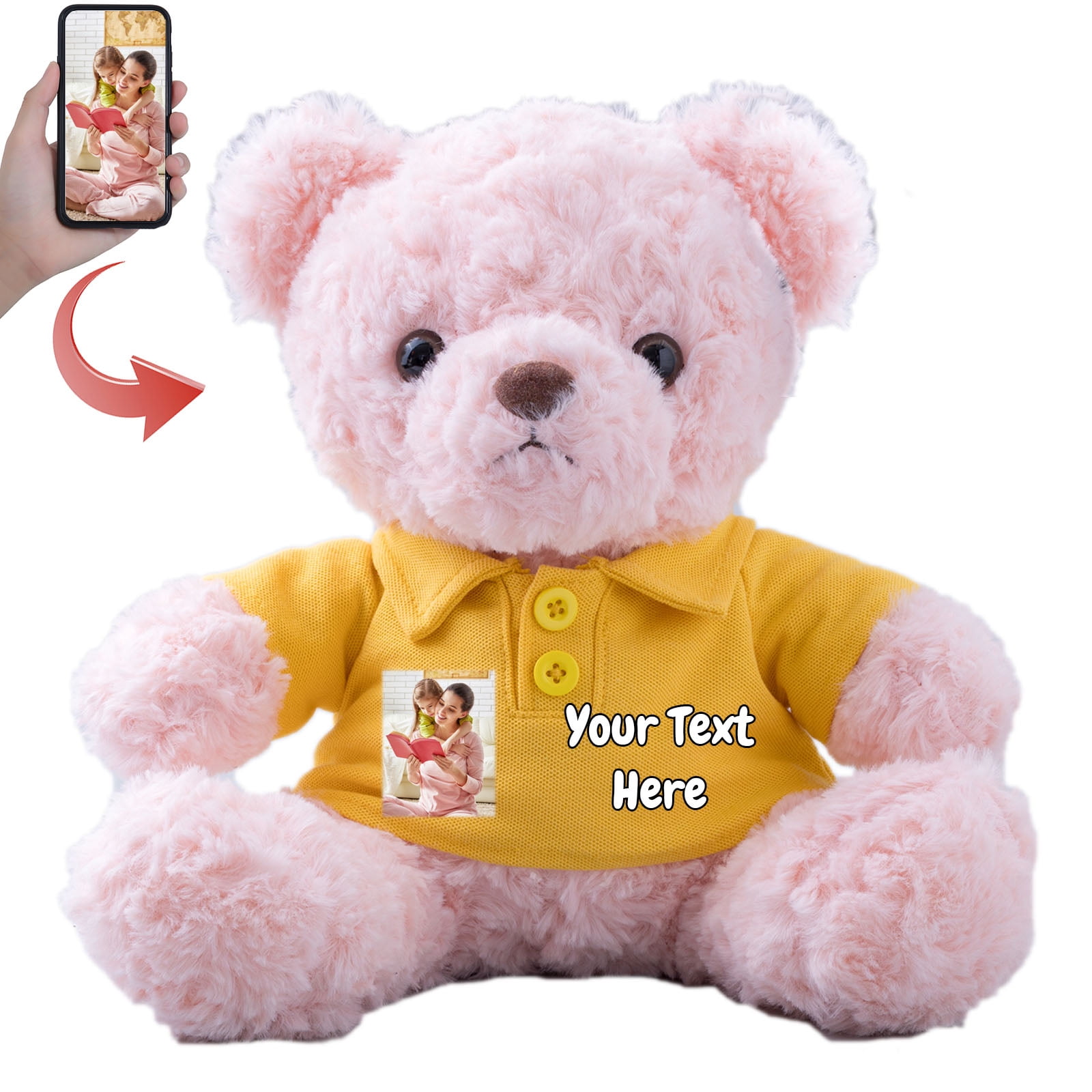 Teddy Bear Personalized Plush Toys, Customized Gifts Stuffed Bear with ...