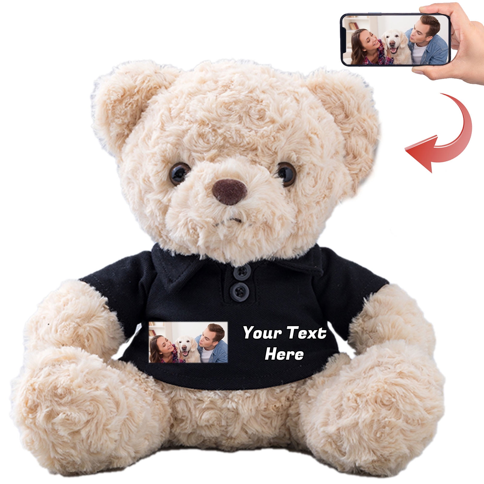 Teddy Bear Personalized Plush Toys, Customized Gifts Stuffed Bear with ...