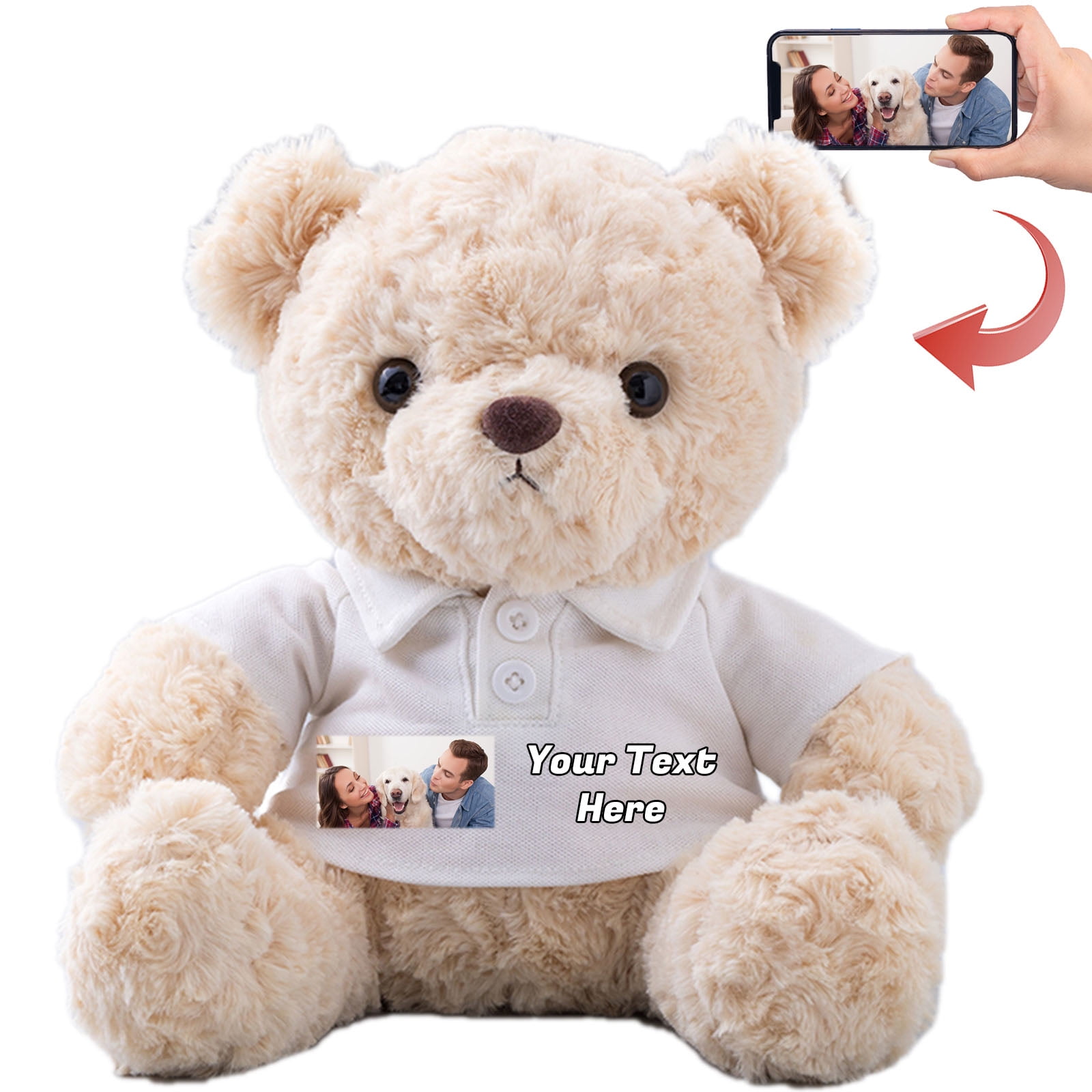 Teddy Bear Personalized Plush Toys, Customized Gifts Stuffed Bear with ...