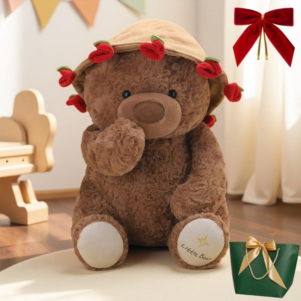 Teddy Bear with Rose Bouquet，2026 New Teddy Bear with Bouquet, Bloom ...