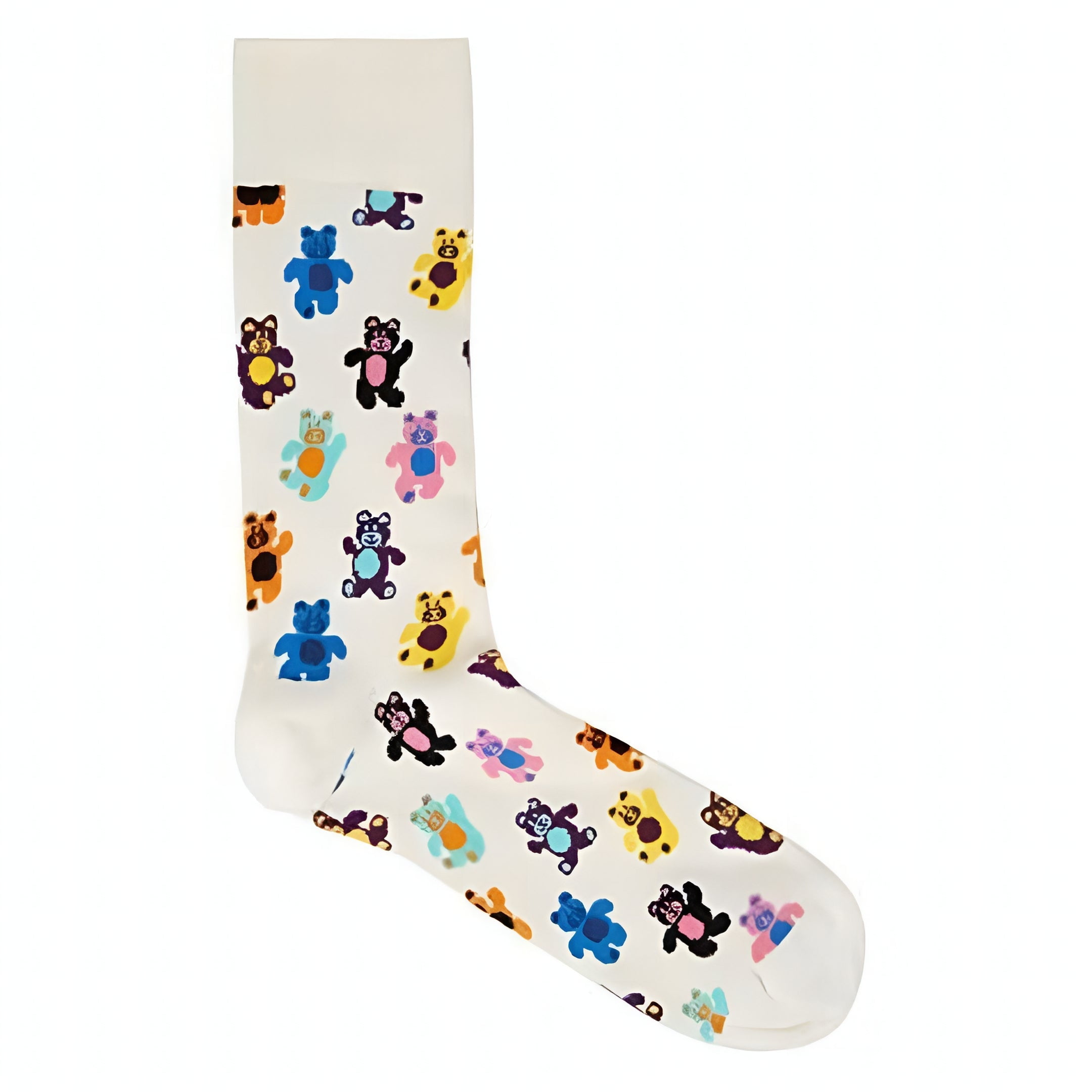 Teddy Bear Socks from the Sock Panda (Adult Large - Men's Shoe Sizes 8 ...