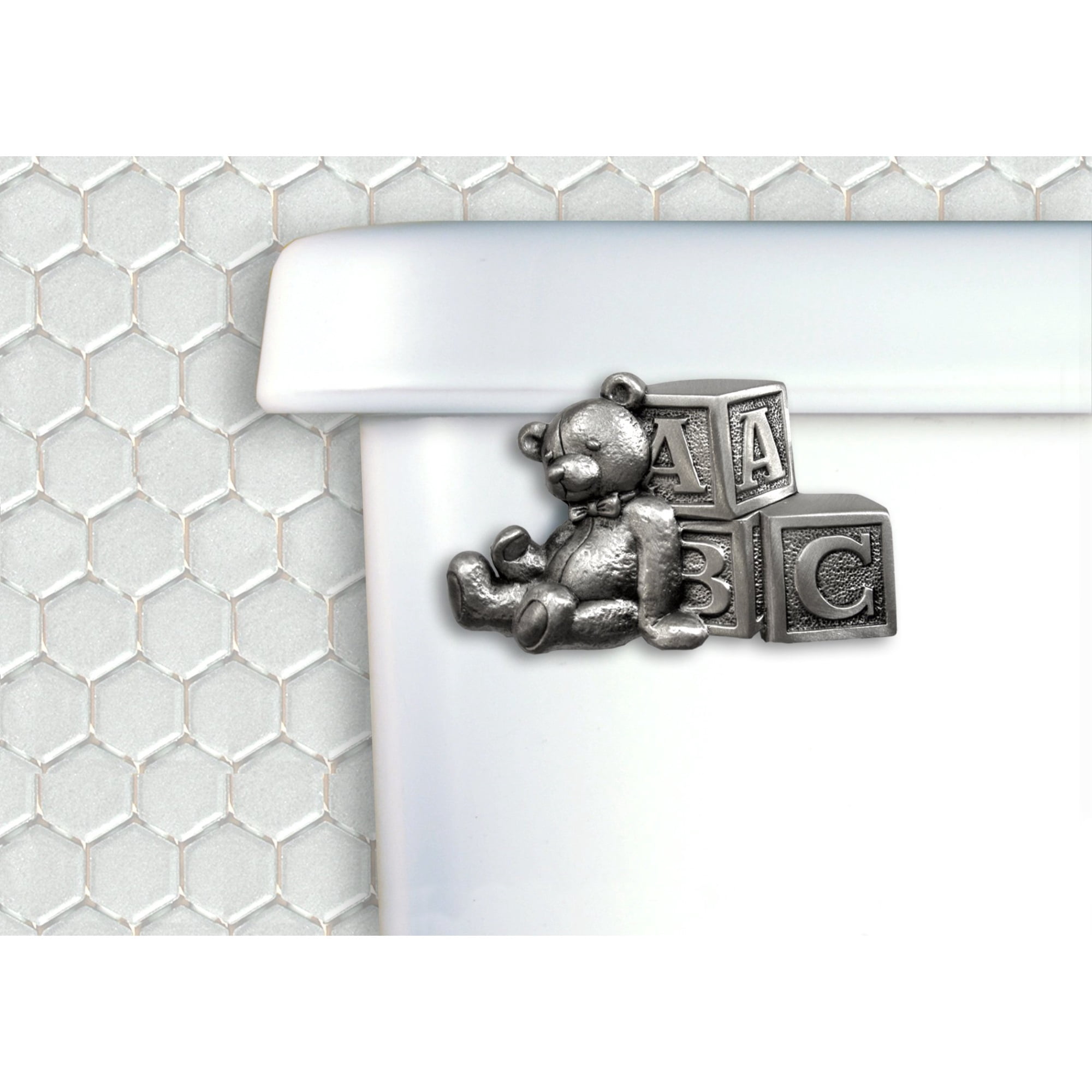 Teddy Bear Toilet Flush Handle in Satin Pewter Finish-Front Mount ...