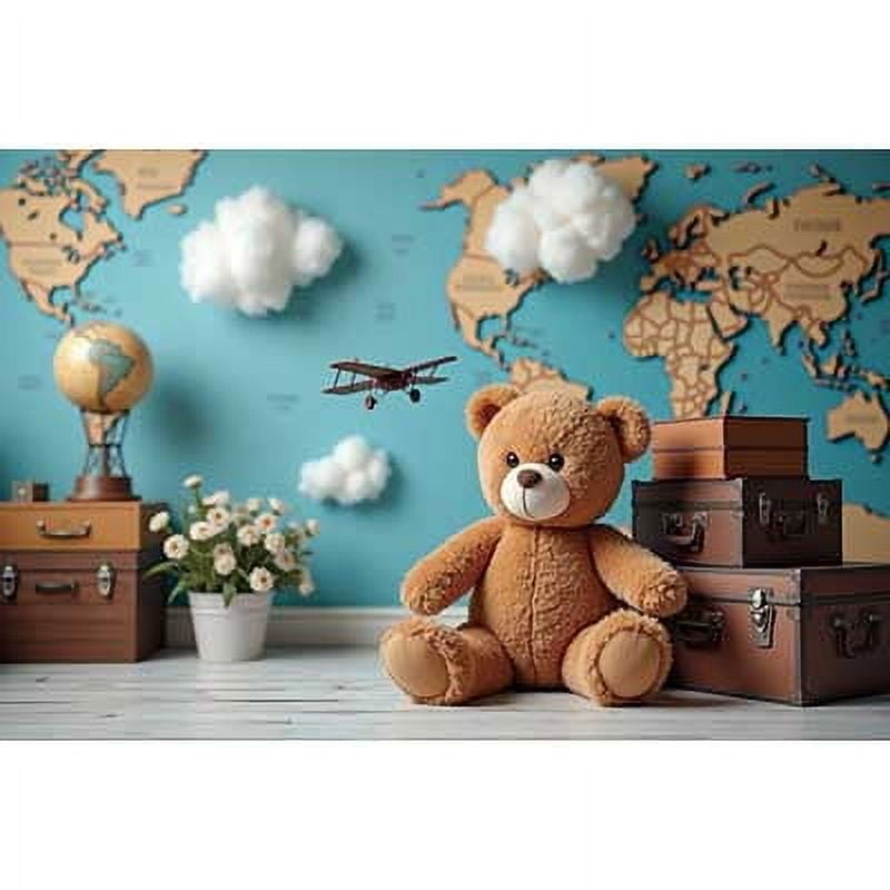 Teddy Bear World May Boys Birthday Background Newborn Baby Shooting ...