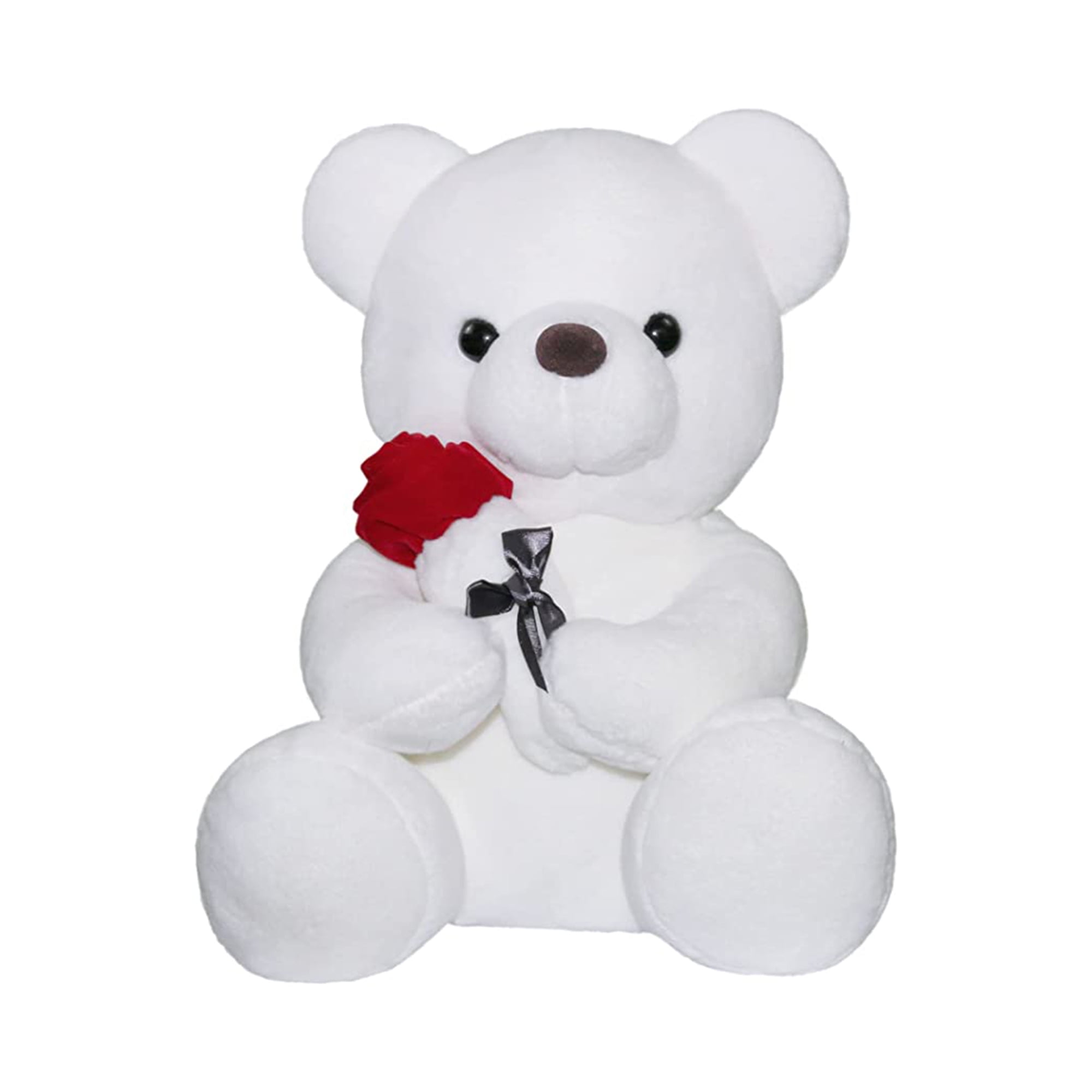 Teddy Bear with Rose Stuffed Animal Soft Up Plush Toy Valentines Day ...
