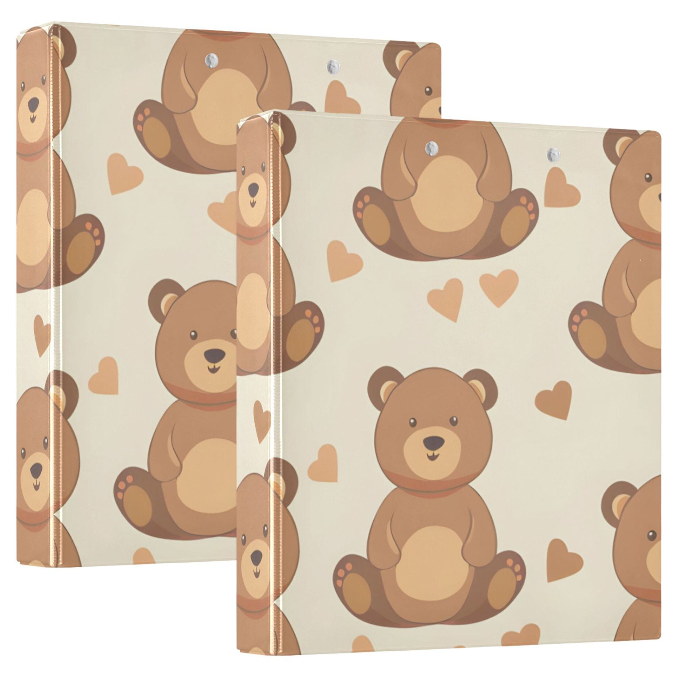Teddy Bears 3 Ring Binders 1.5 inch Hardcover File Folders with ...