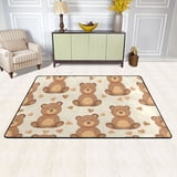 Teddy Bears Area Rug Washable 72 x 48 Floor Carpet Mat Non Slip for ...