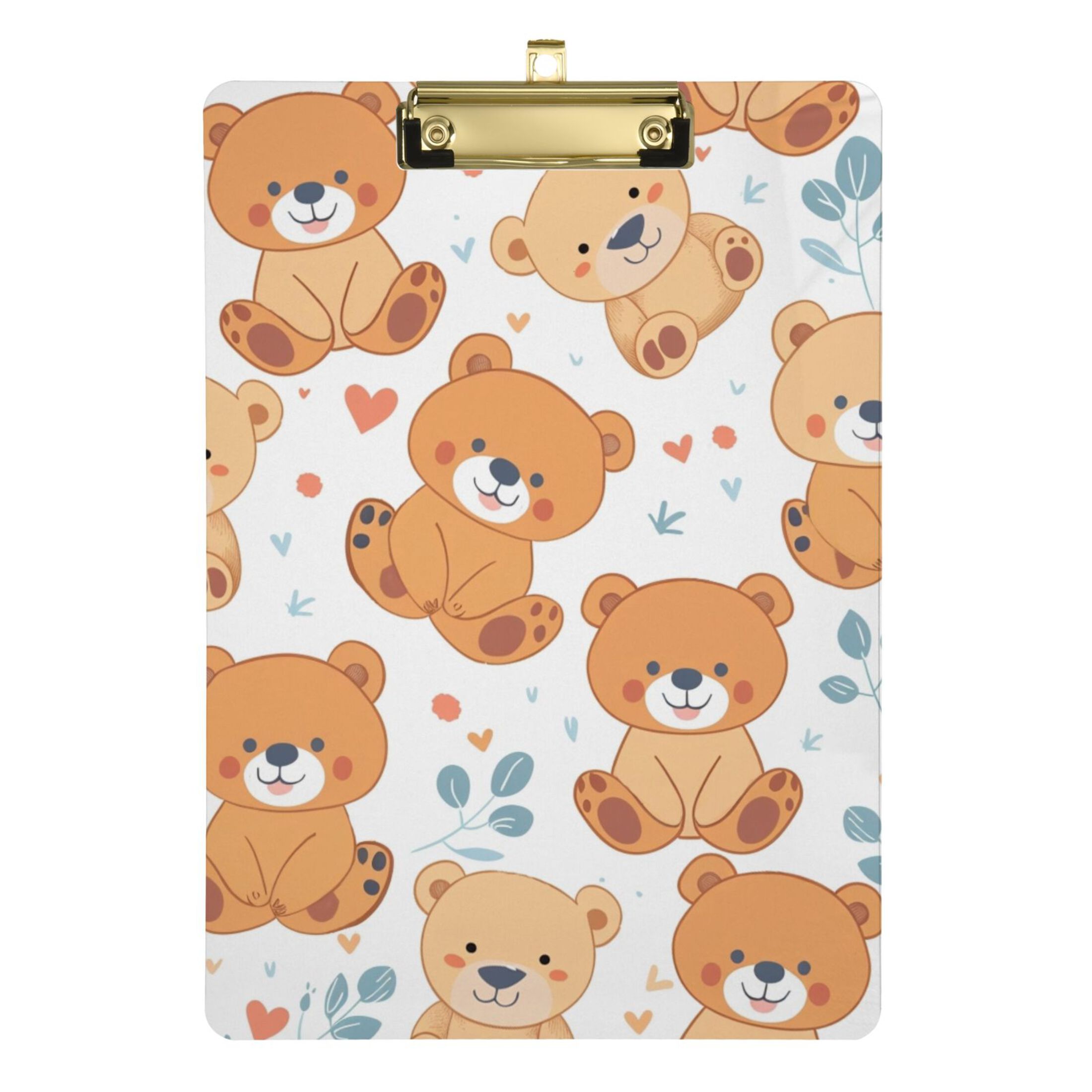Teddy Bears Full Acrylic Clipboards 12 x 9 Inch A4 Size with Low ...