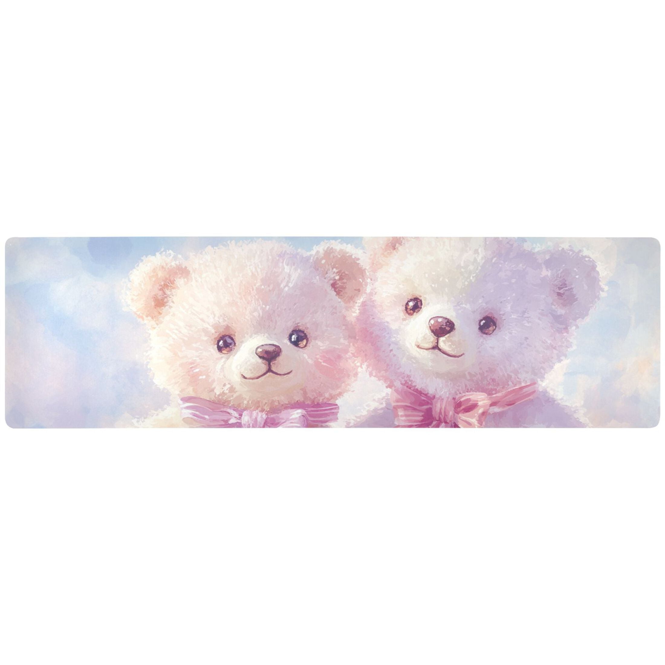 Teddy Bears Pink Bows Trivets Heat Hot Pot Holder Resistant Durable Hot ...