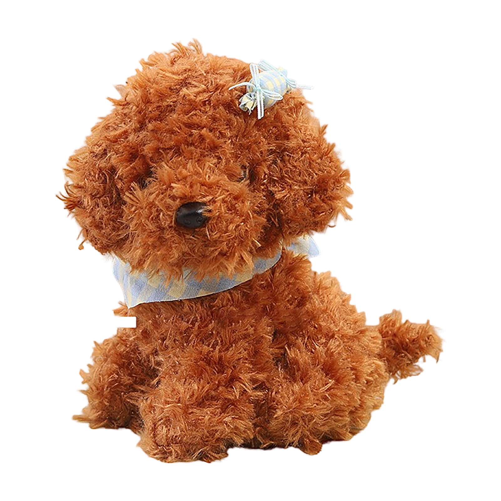 Teddy Dog Stuffed Animal with Scarf, 9.1" Cute Teddy Dog Plush Toy ...