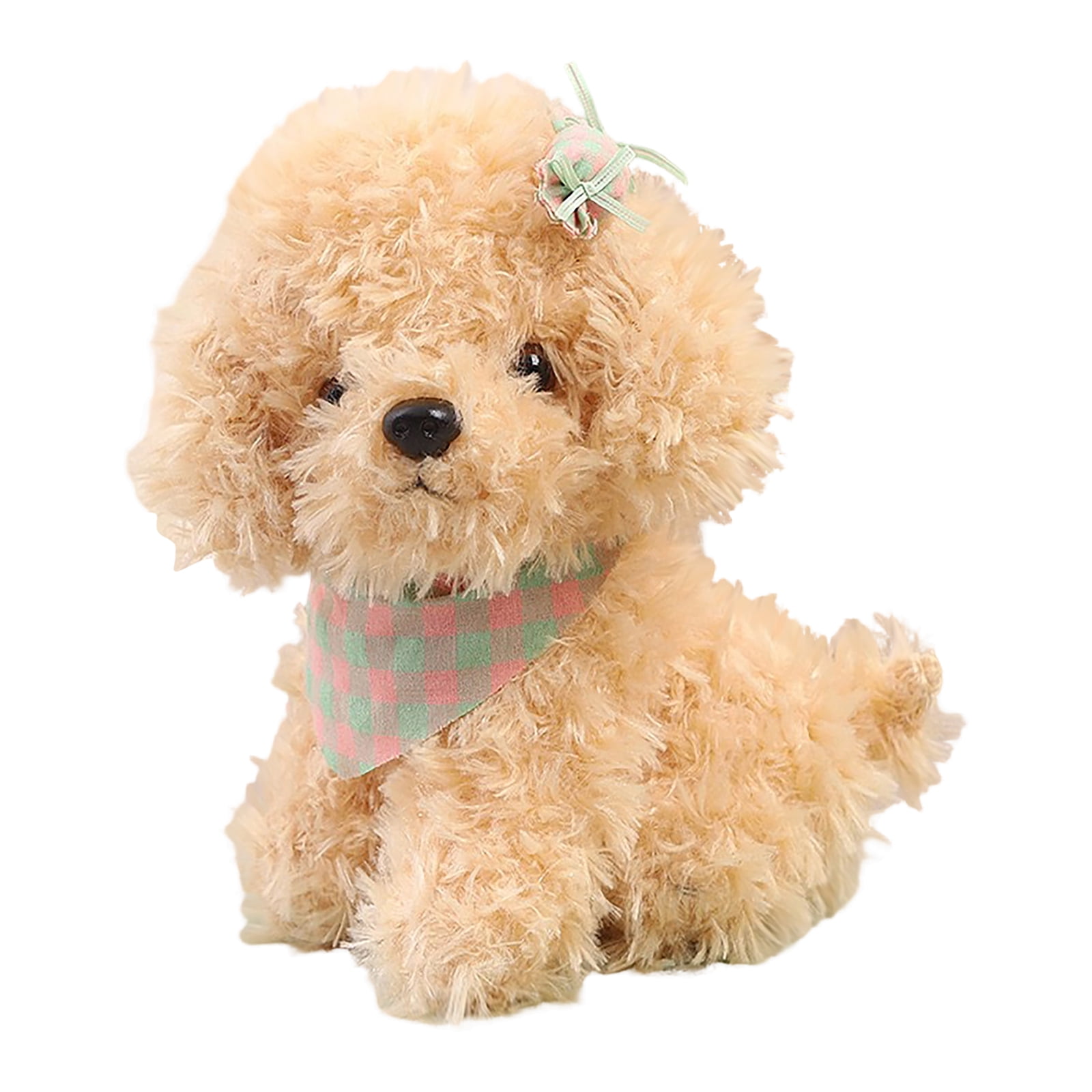Teddy Dog Stuffed Animal with Scarf, 9.1 Inch Cute Teddy Dog Plush Toy ...
