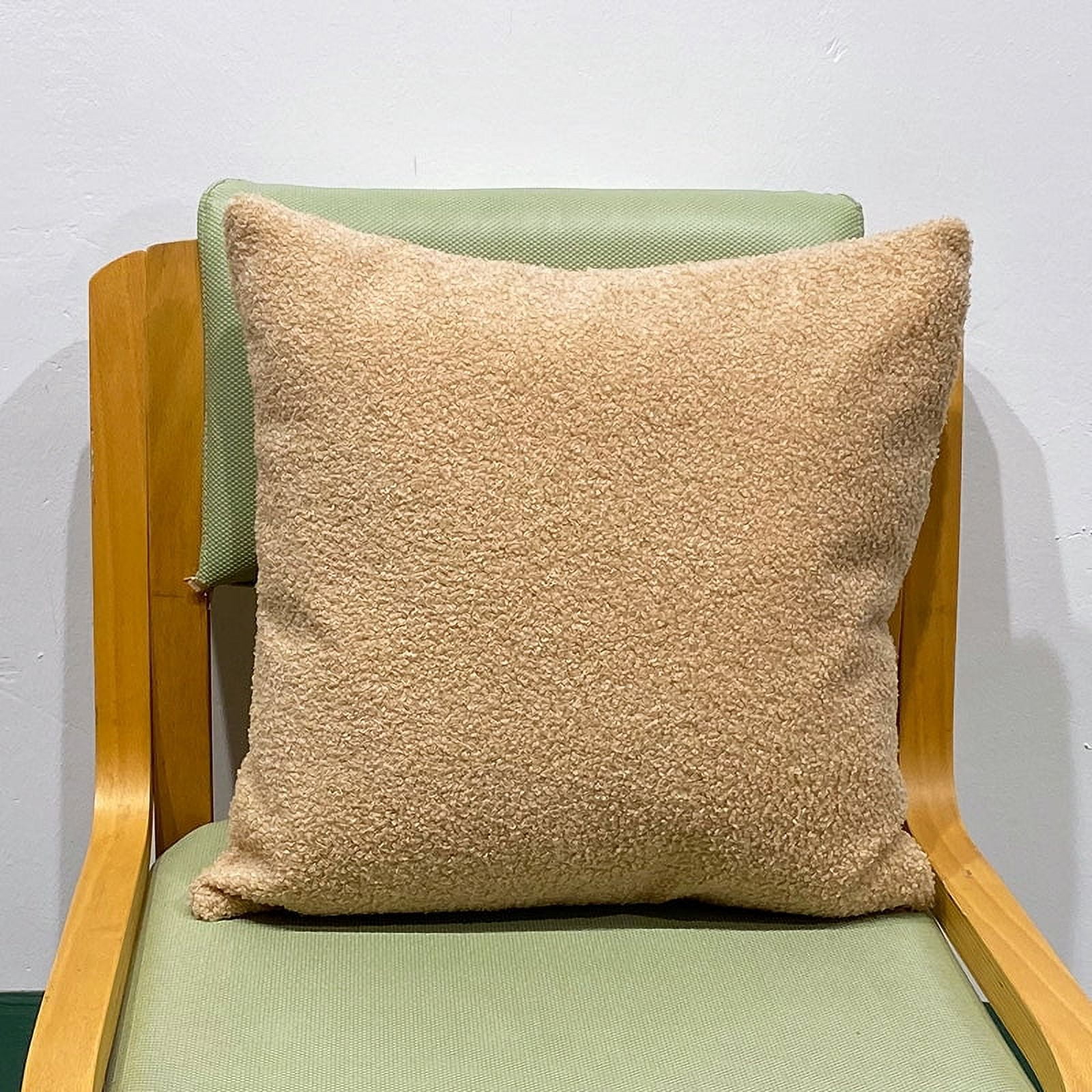 Teddy Faux Fur Cushion Cover Plush Pillow Cover Pack of 2 18''x18'' 10 ...