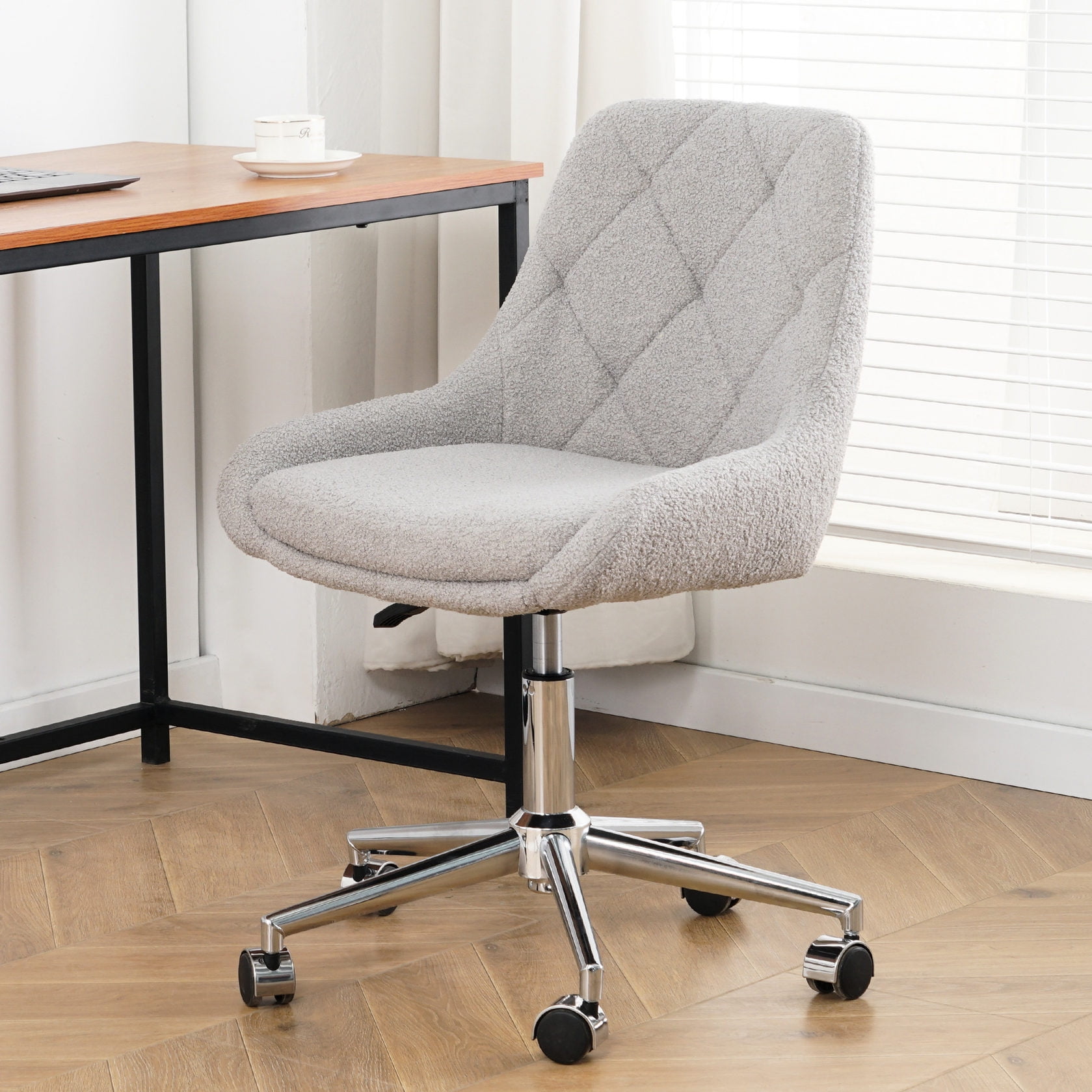 Teddy Fleece Dining Chair, 19.57lb Weight | Five Claw Shape for ...