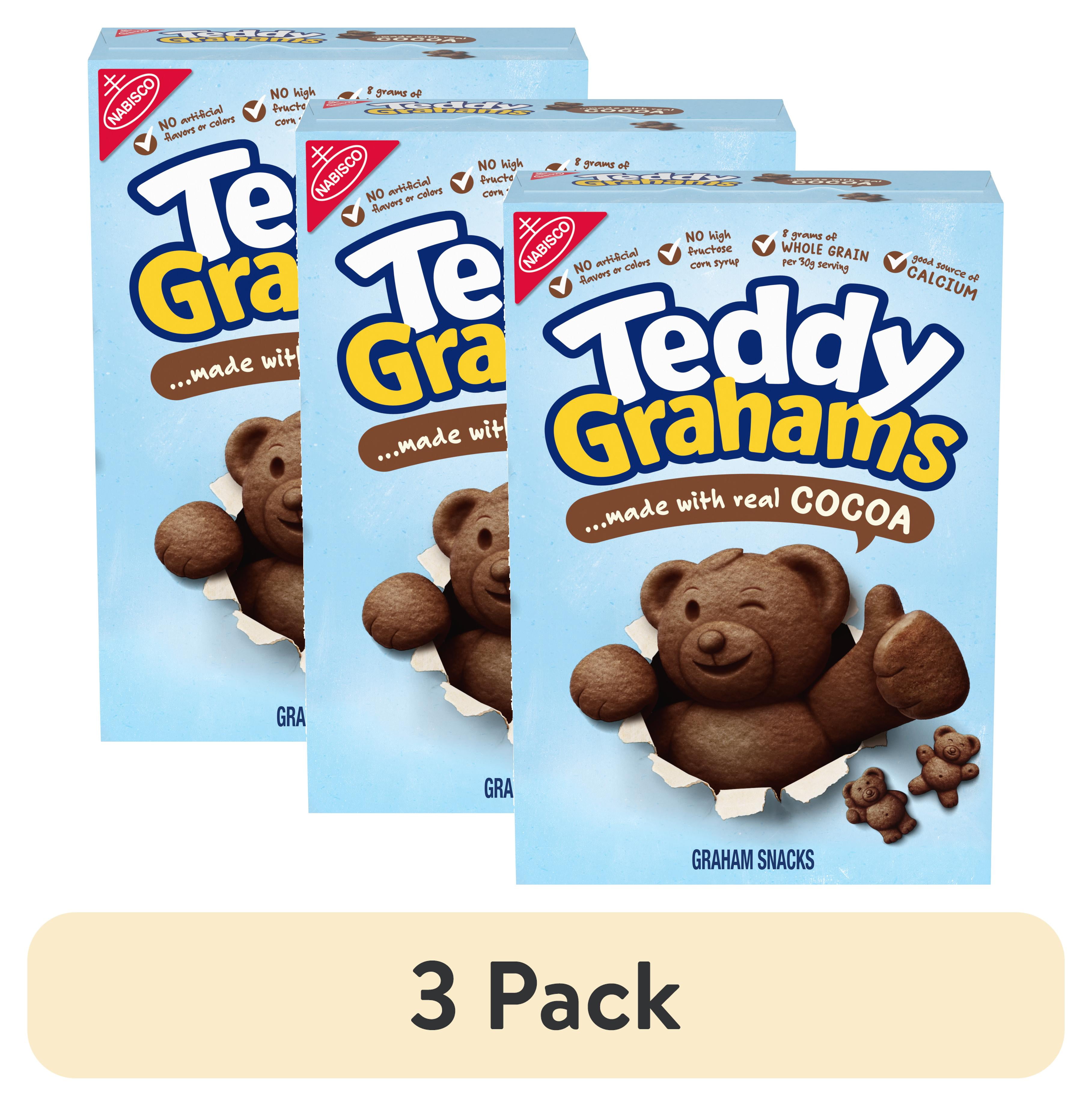 (3 pack) NABISCO TEDDY GRAHAMS CHOCOLATE COOKIES 10 OZ - Walmart.com