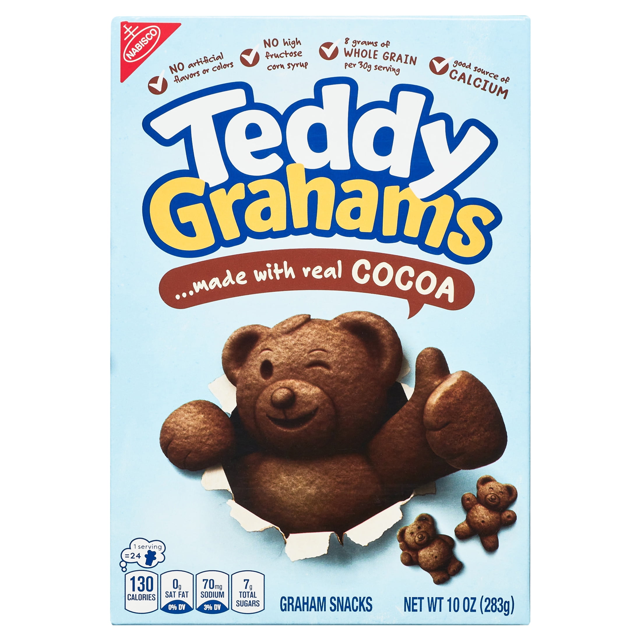 Teddy Grahams Chocolate Graham Snacks, 10 oz - Walmart.com