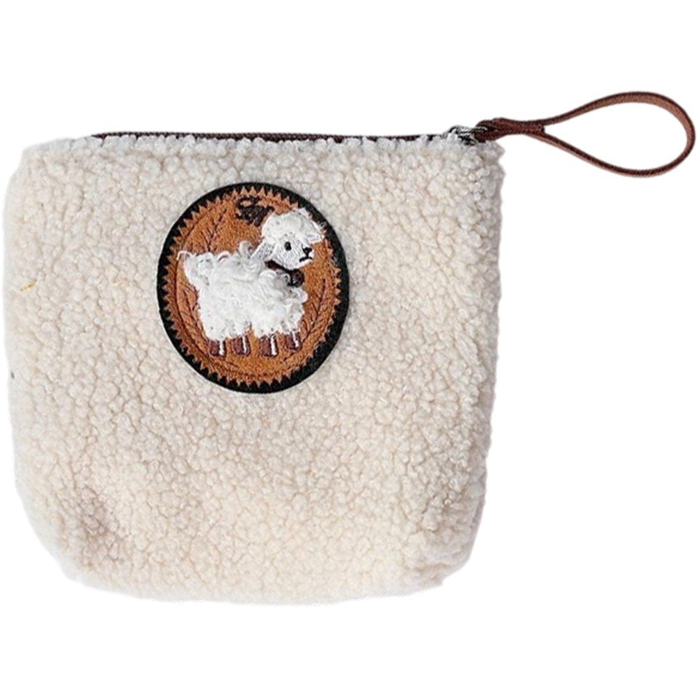 Teddy Plush Coin Purse With Zipper Soft Change Purse Plush Cute Animals ...