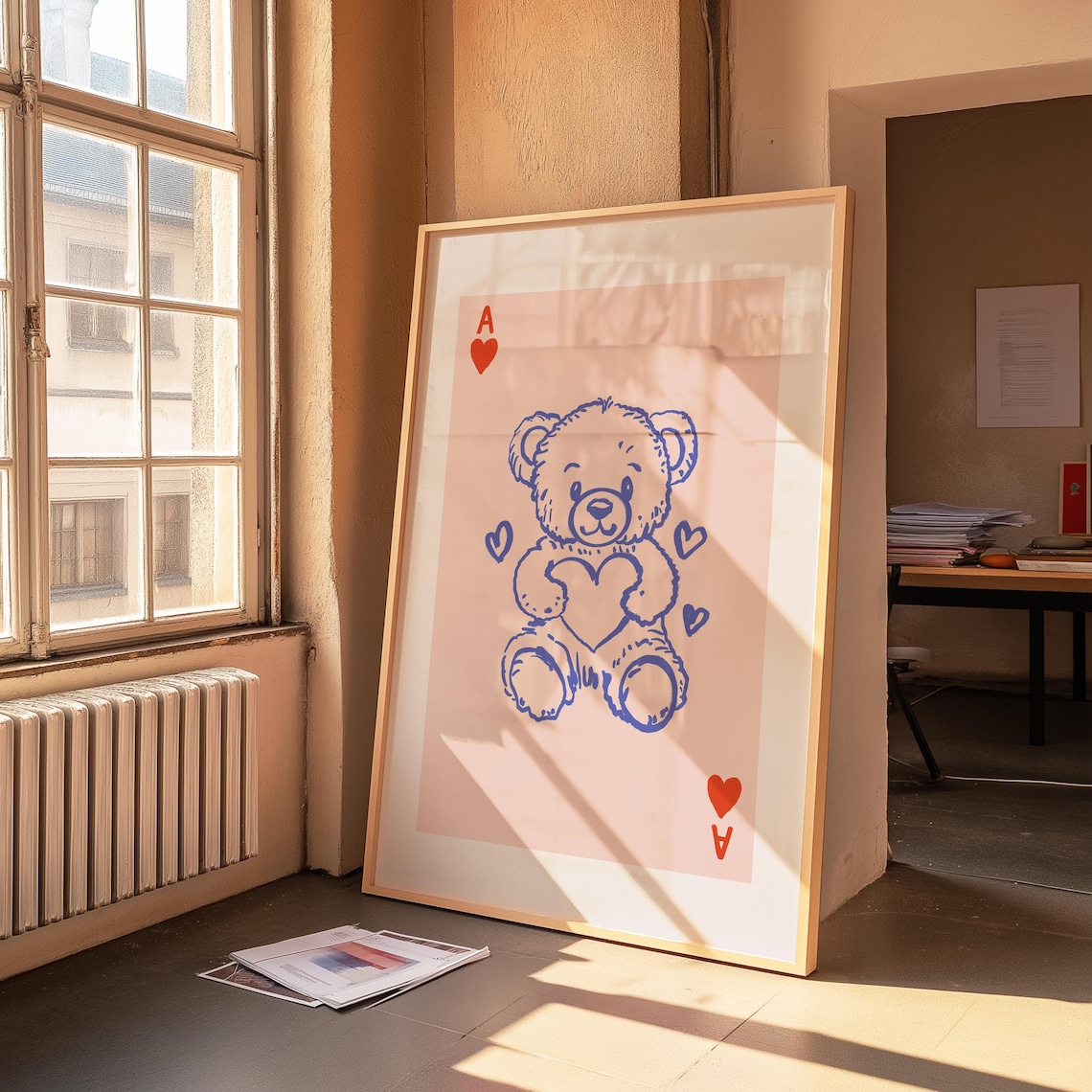 Teddy Poster, Bear Poster, Playing Cards Poster, Teddy Bear, Ace Of ...