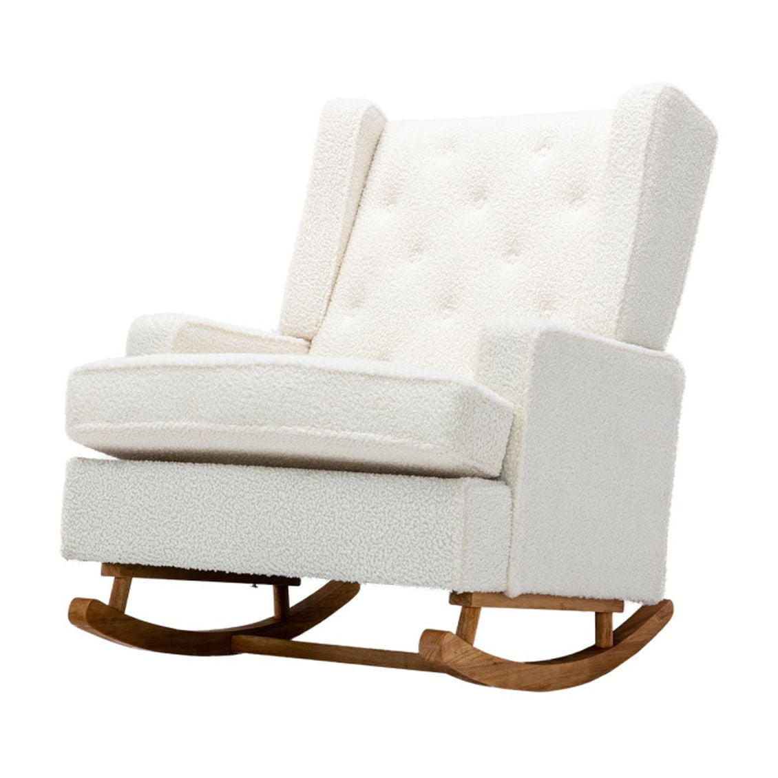 Teddy Rocking Sofa Chair with Tufted Backrest and Armrest, Upholstered ...
