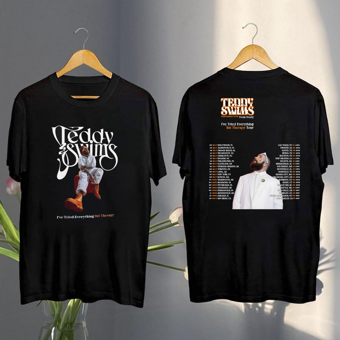 Teddy Swims Graphic Shirt, Teddy Swims Tour 2025 T-Shirt, Teddy Swims ...