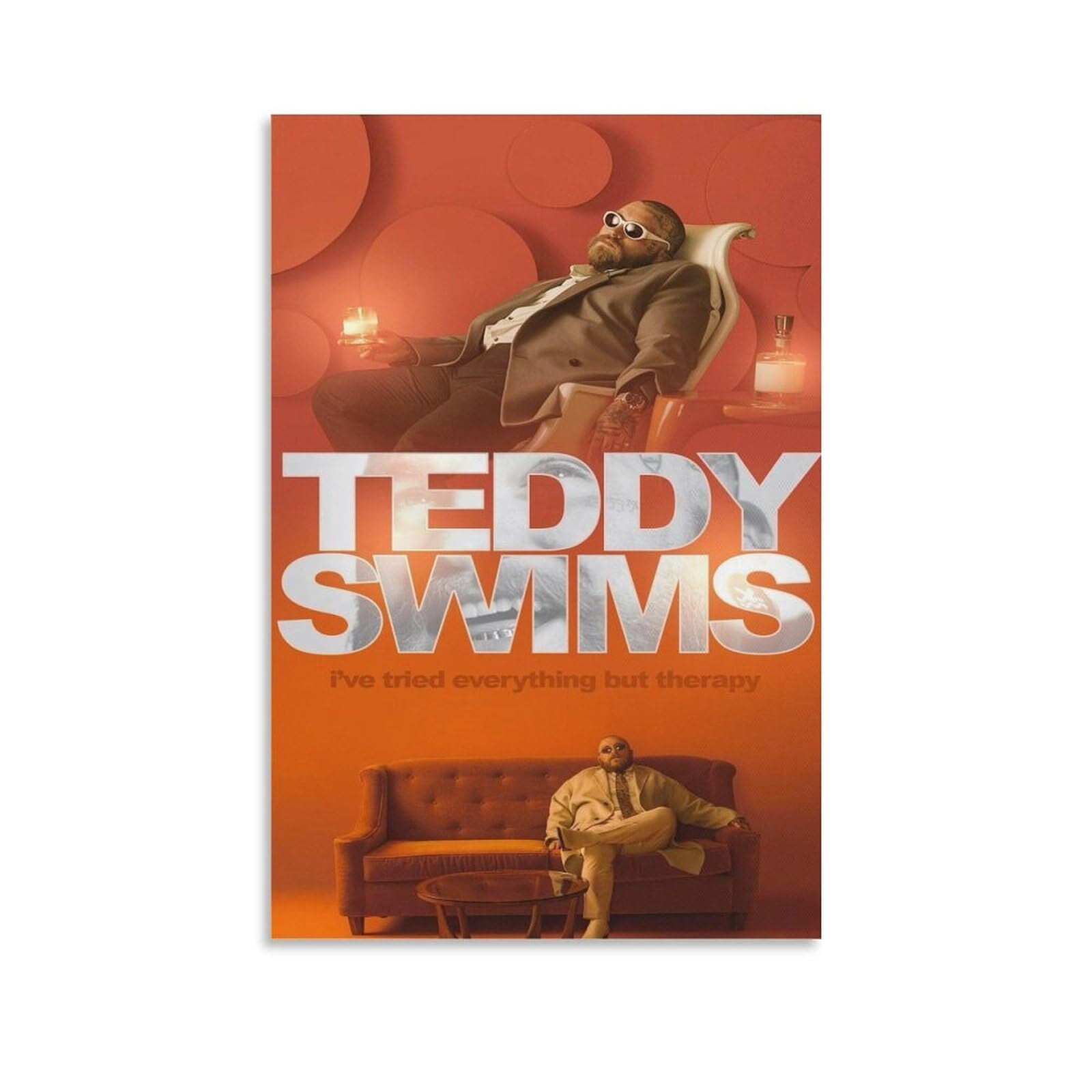 Teddy Swims I've Tried Everything But Therapy (Part 1) 11 Canvas Poster ...