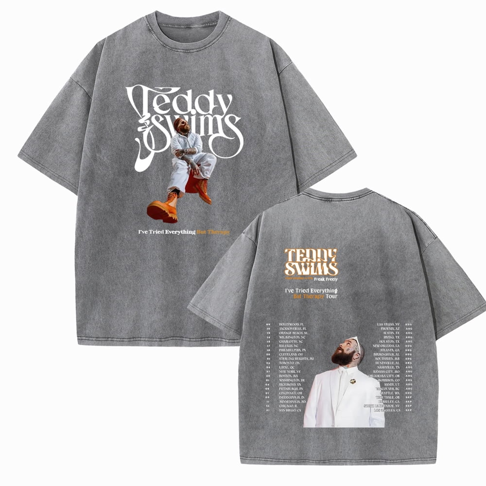 Teddy Swims Inspired 2025 Tour Vintage Cotton T-Shirt - Unisex O-Neck ...
