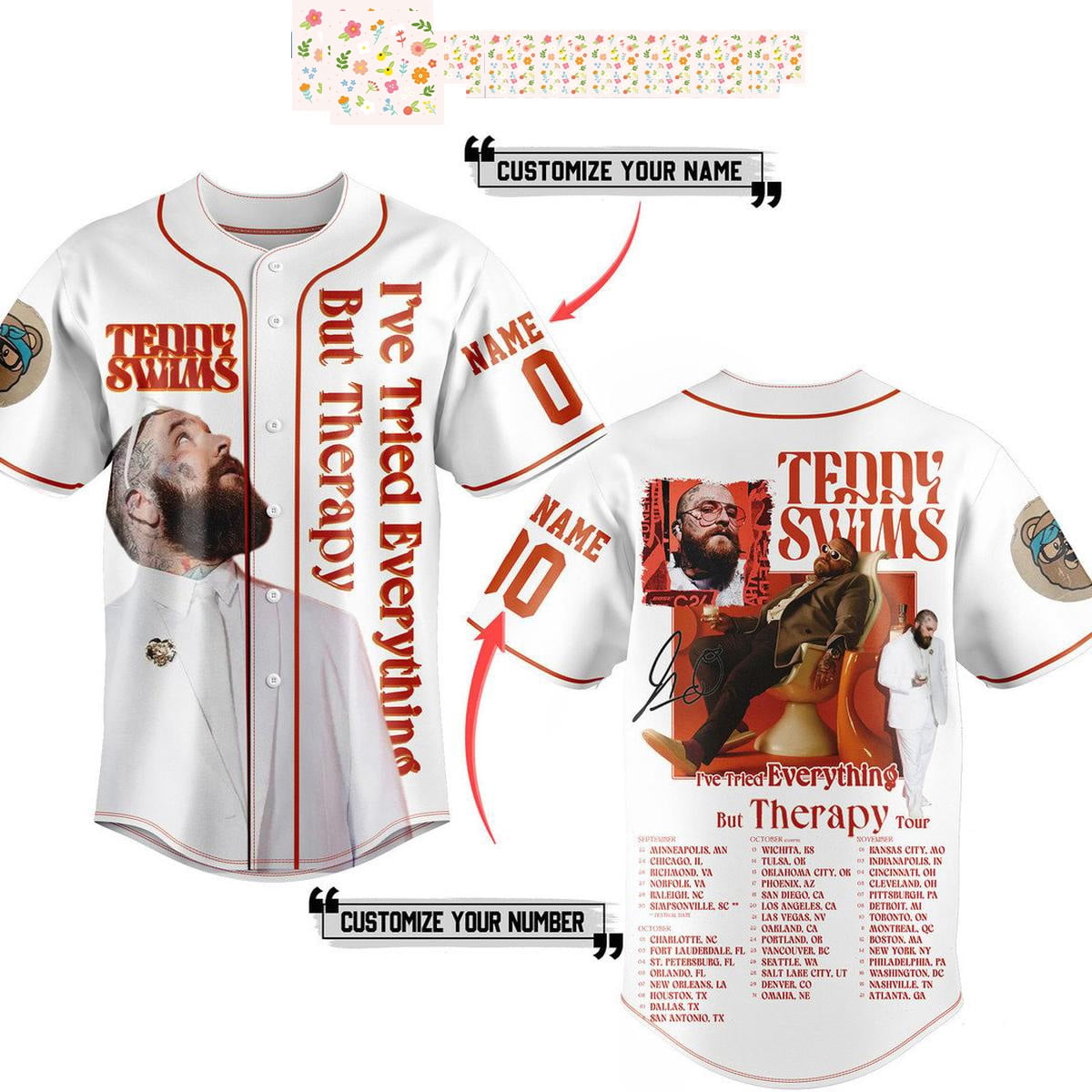 Teddy Swims Ive Tried Everything But Therapy Tour 2025 Personalized ...