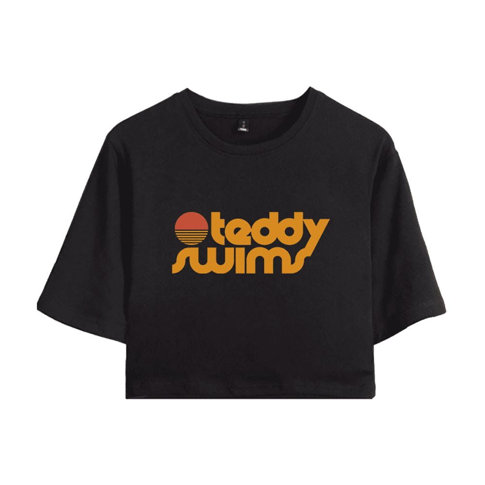Teddy Swims Merch Logo Crop Top T-shirt Suits Girls Women Short Sleeve ...