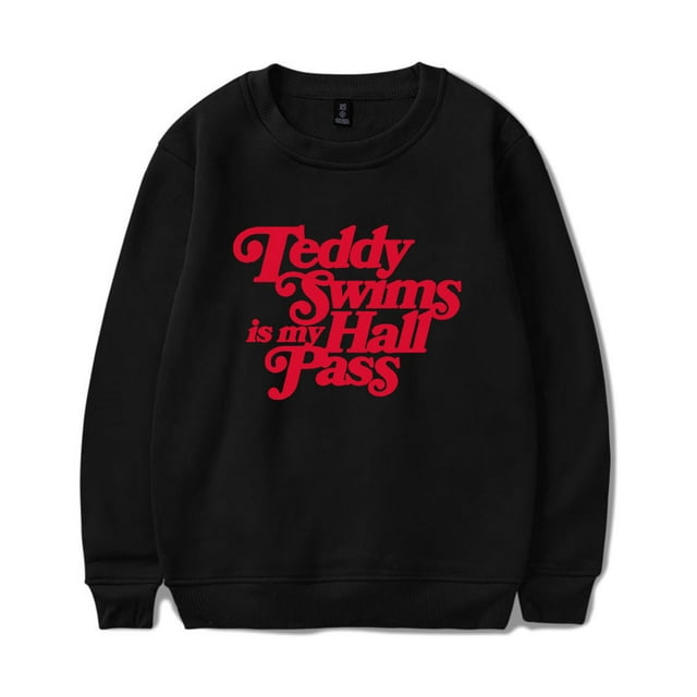 Teddy Swims Merch Sweatshirt Hall Pass Long Sleeve Hoodie Fashion Men ...
