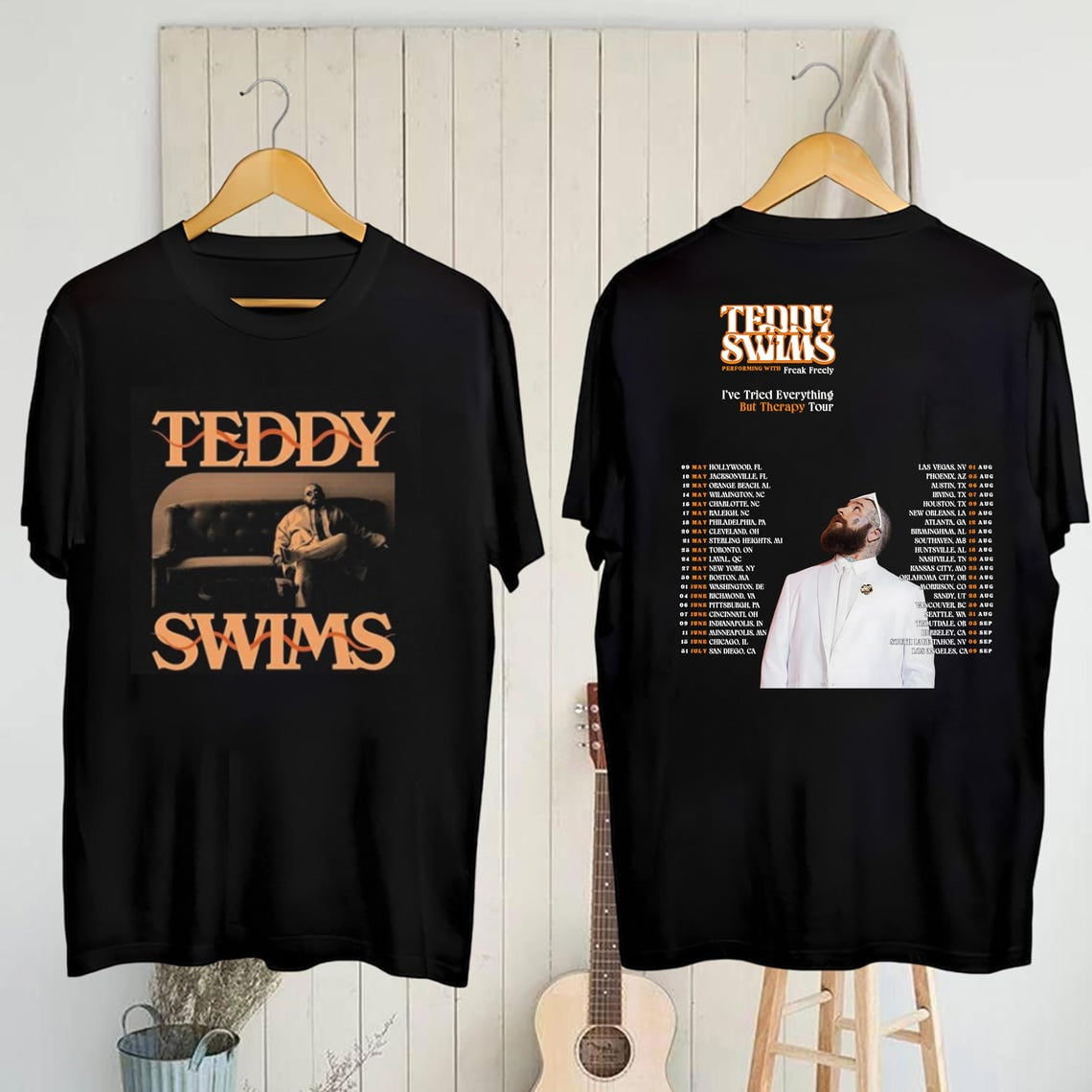 Teddy Swims Tour 2025 T-Shirt, Teddy Swims 2025 Concert Shirt, Teddy ...