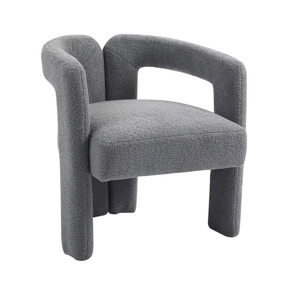Teddy fabric modern design dining chair,open-Back ,modren kitchen ...