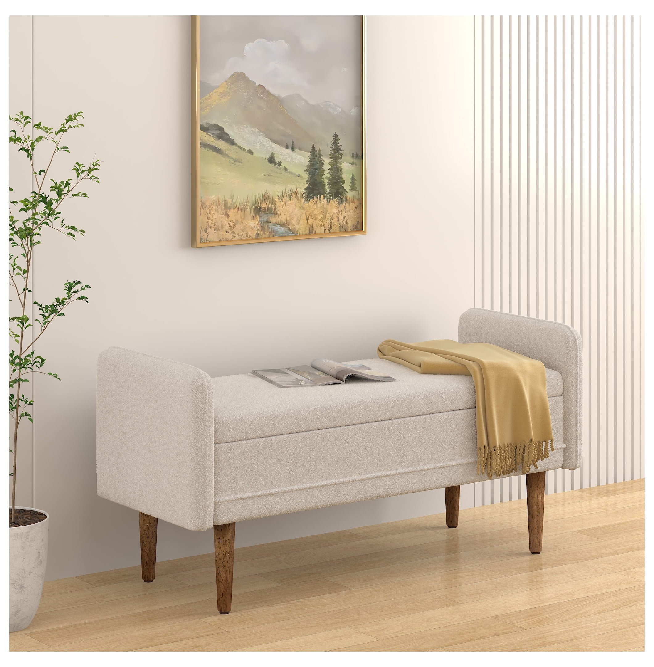 Teddy storage stool, ,with storage space, suitable for apartments ...