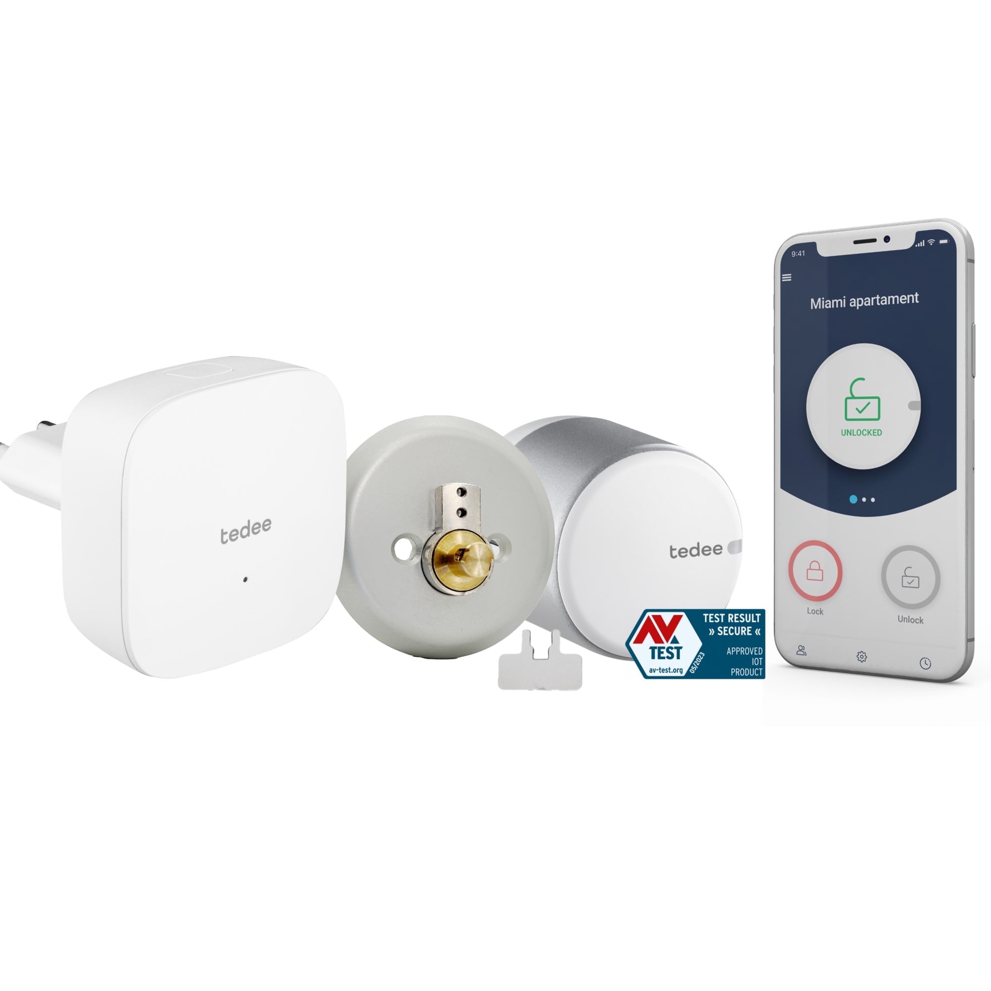 Tedee Go Retrofit Smart Lock for Deadbolts - WiFi & Bluetooth Access ...