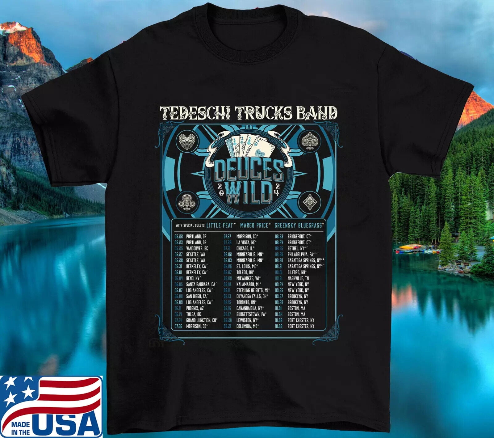 Tedeschi Trucks Band 2024 North American Tour T Shirt Full Size S-5XL ...