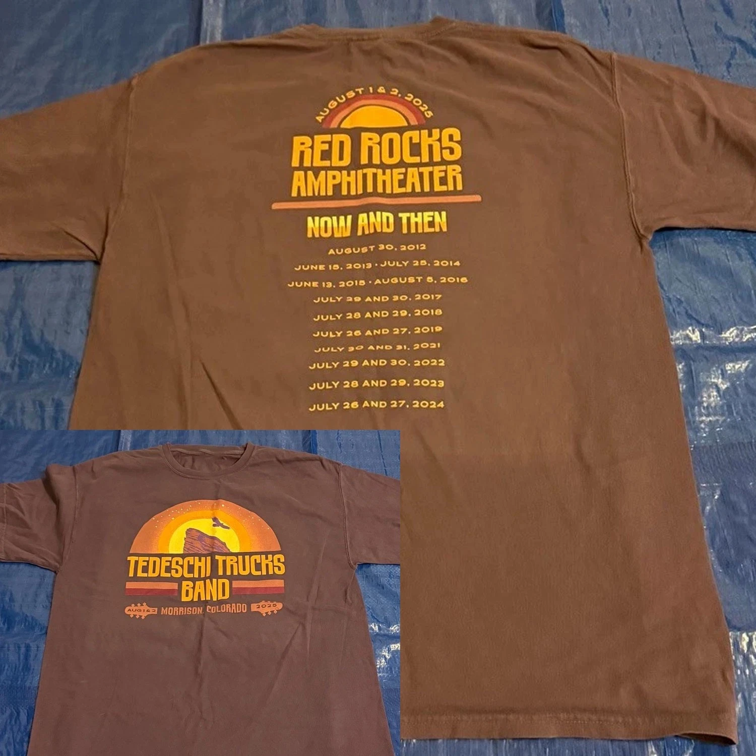 Tedeschi Trucks Band Red Rocks Shows 8/1-8/2/2025 Shirt All Size ...