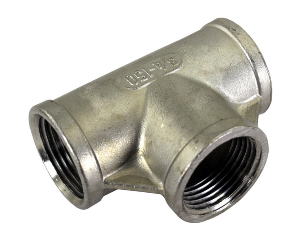 Genova Products 351477 Insert Reducing Tee Pipe Fitting, 1" x 1" x 3/4 ...