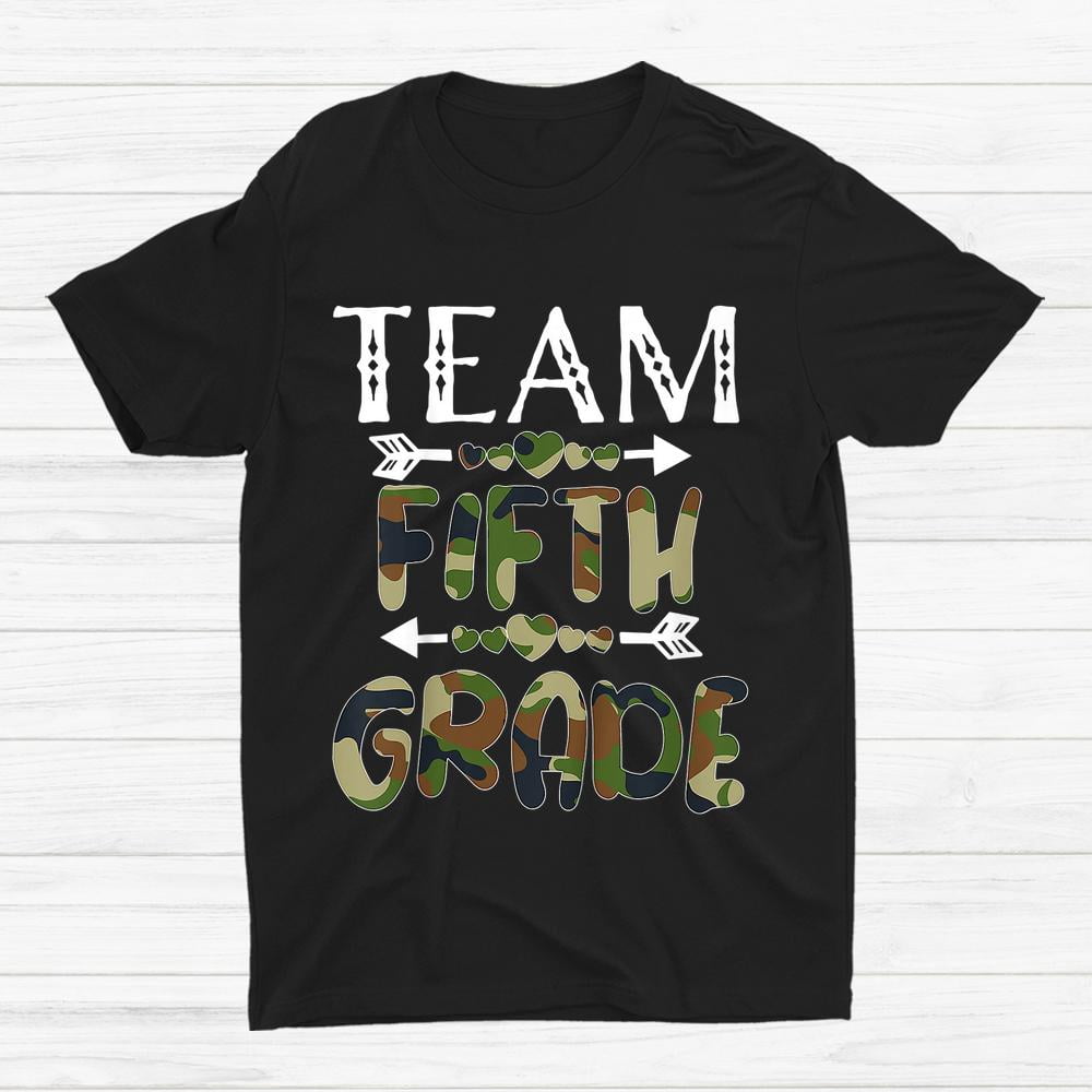 Tee-Brand Top - Team 5th Fifth Grade Camo Teacher Student Back To ...