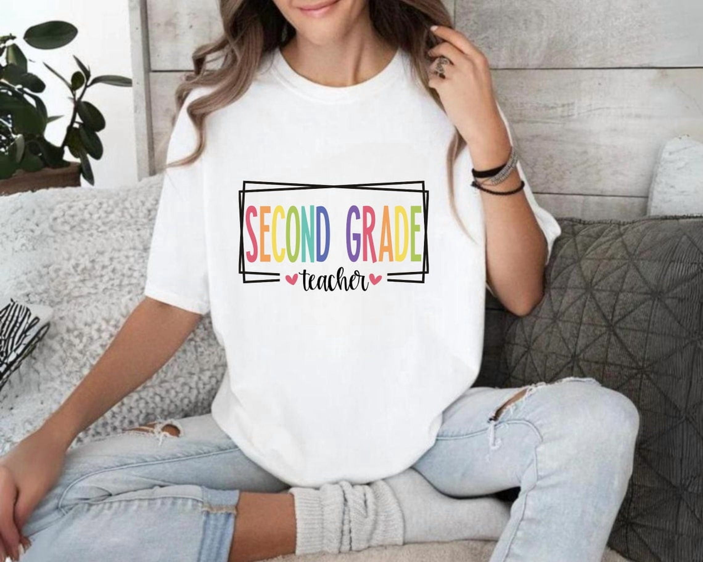 Tee Clo Second Grade Teacher Shirt, 2Nd Grade Teacher Gift, Second ...