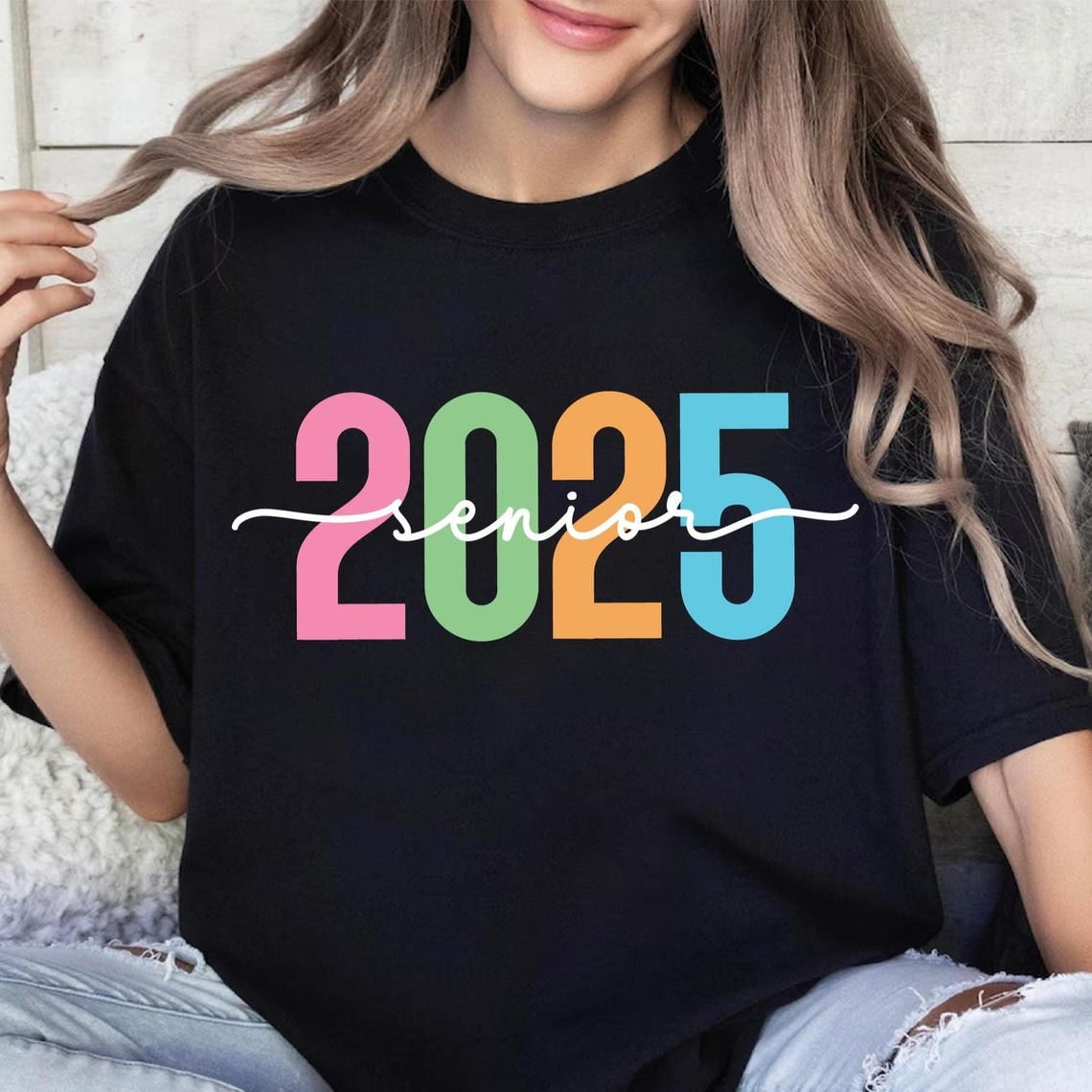 Tee Clo Senior 2025 T-Shirt Class of 2025 Graduation Graphic for High ...