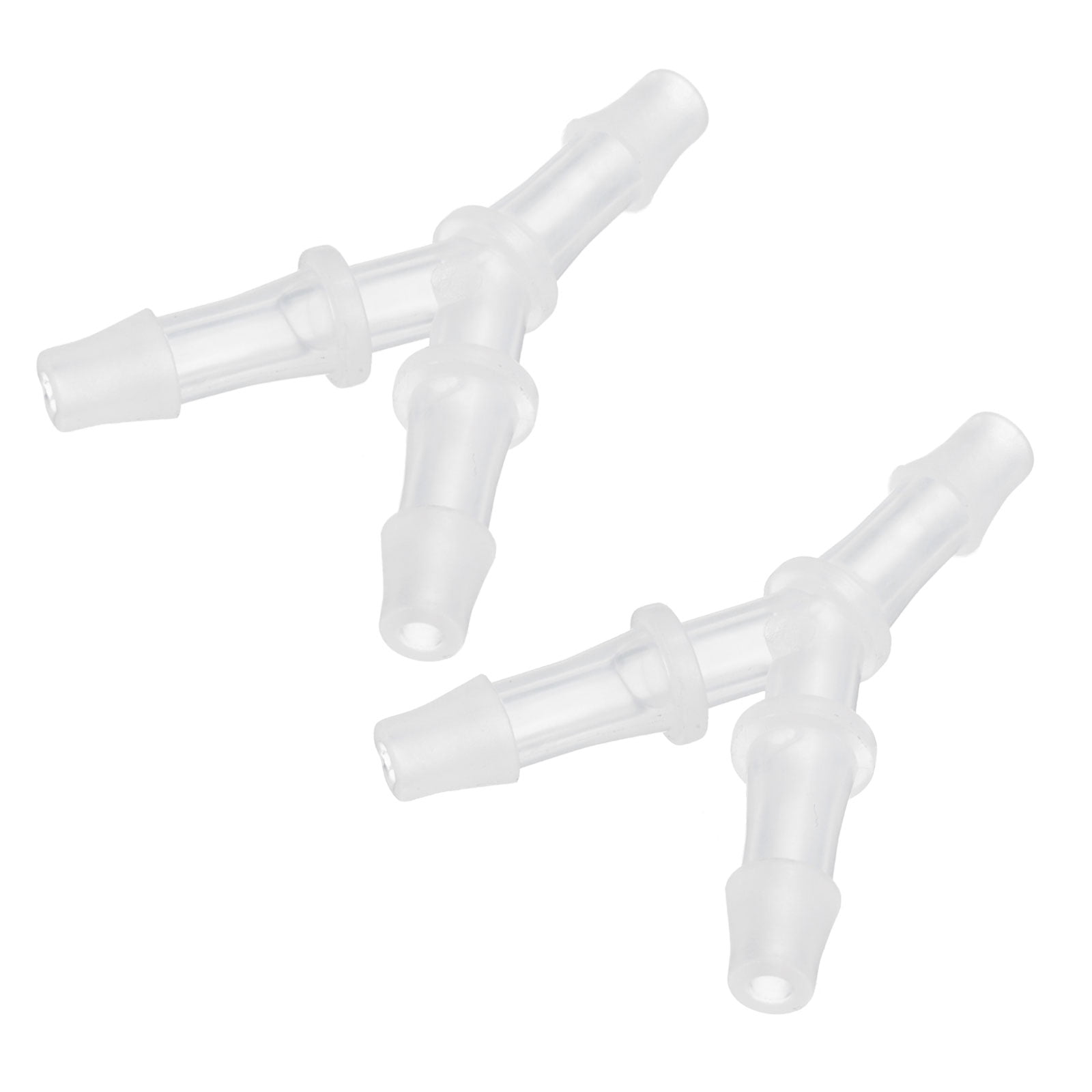 Tee Fitting Plastic Barb 3 Way Equal Y Shaped Fitting Hose OD 1/4" for ...